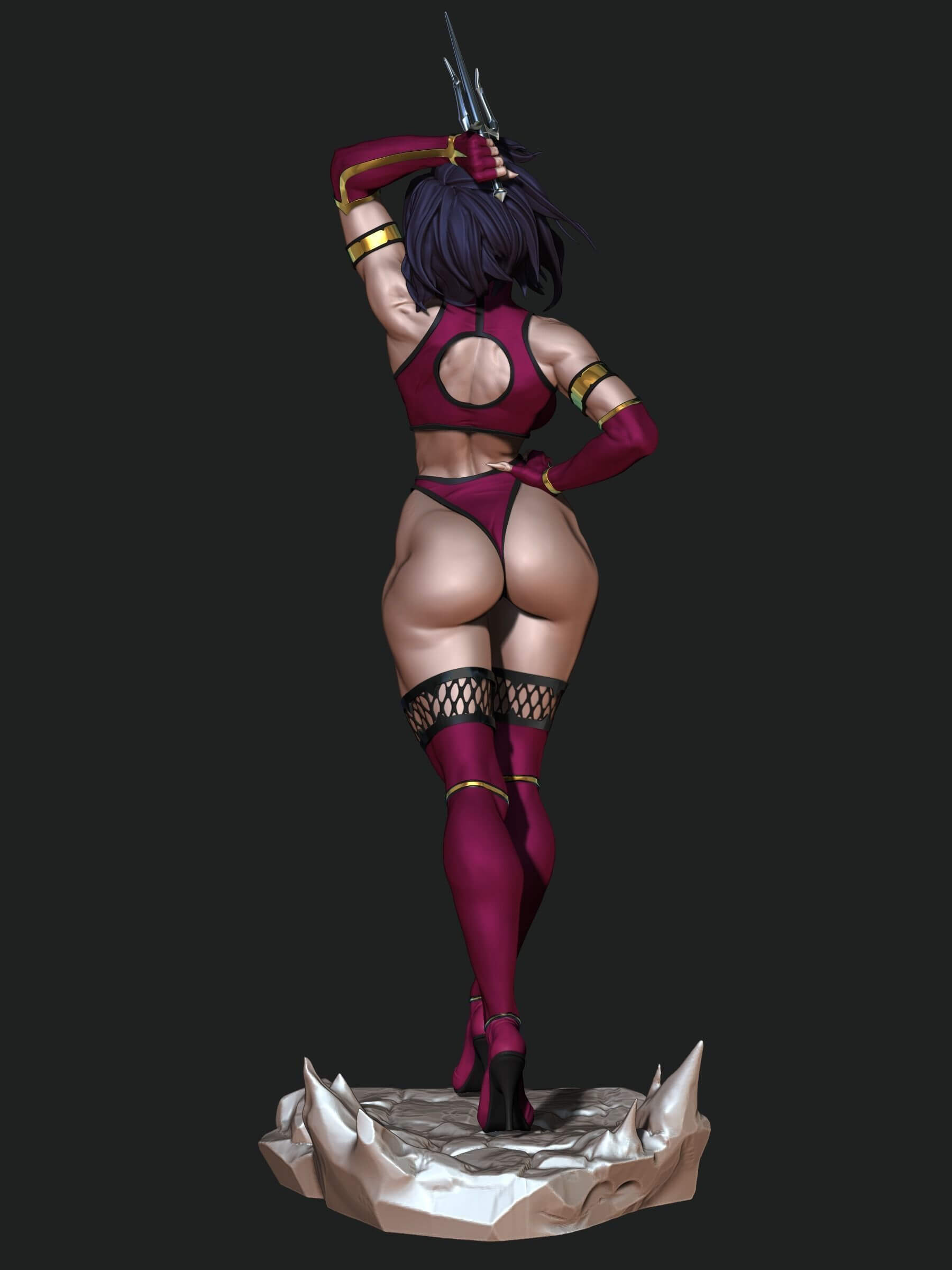 Mileena Mortal Kombat - 3D Model by goldenriveth02