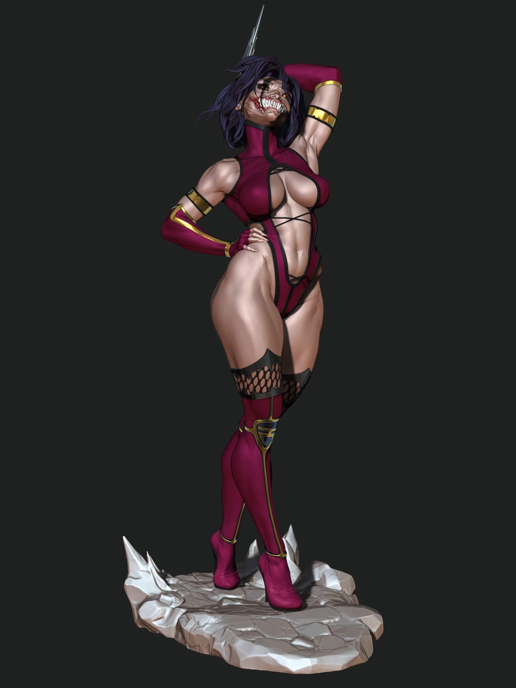 Mileena Mortal Kombat - 3D Model by goldenriveth02