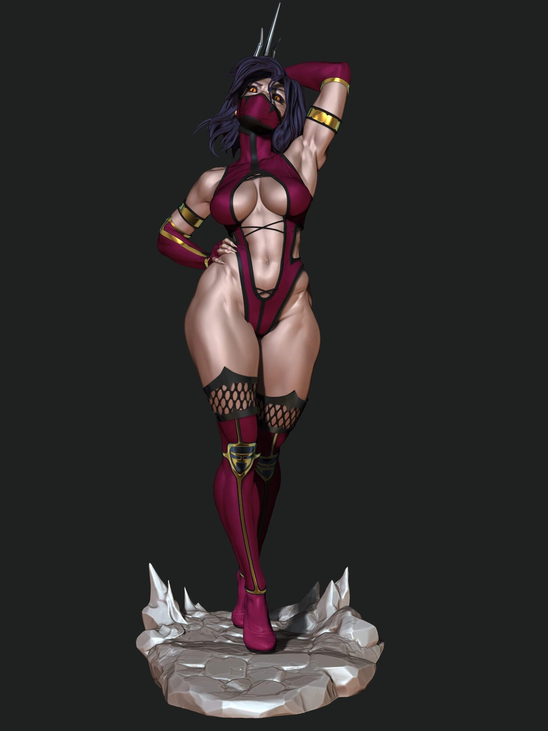 Mileena Mortal Kombat - 3D Model by goldenriveth02