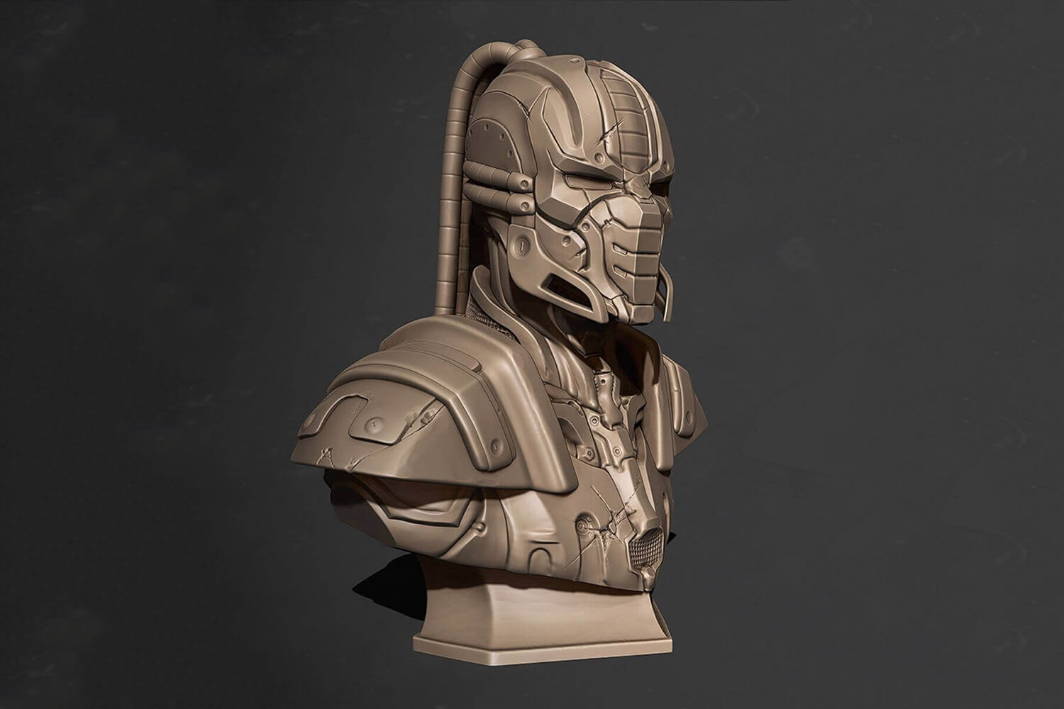 Mortal Kombat Cyrax Bust - 3D Model by goldenriveth02