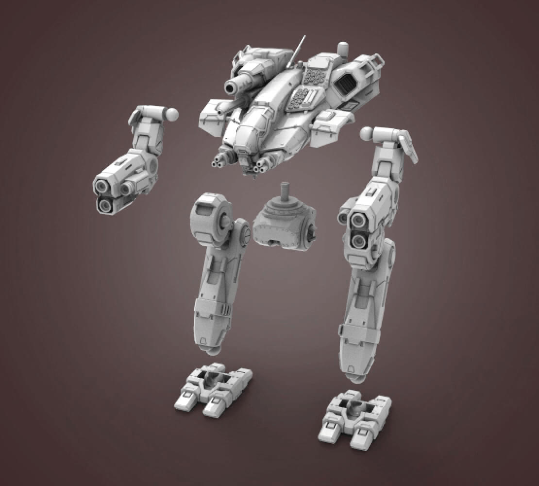 MWO BattleTech Marauder - 3D Model by goldenriveth02
