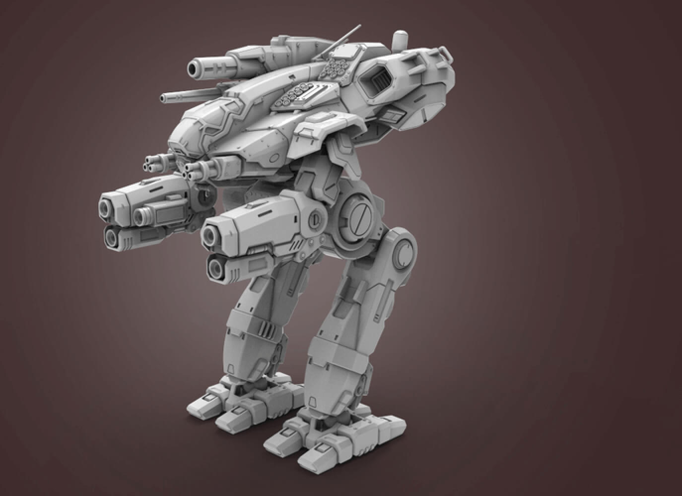 MWO BattleTech Marauder - 3D Model by goldenriveth02