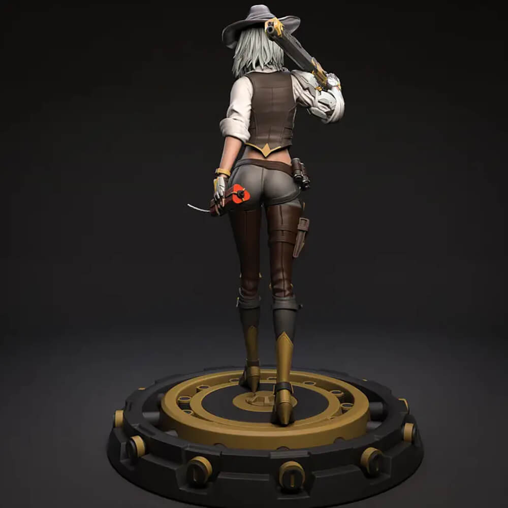 Overwatch Ashe - 3D Model by goldenriveth02