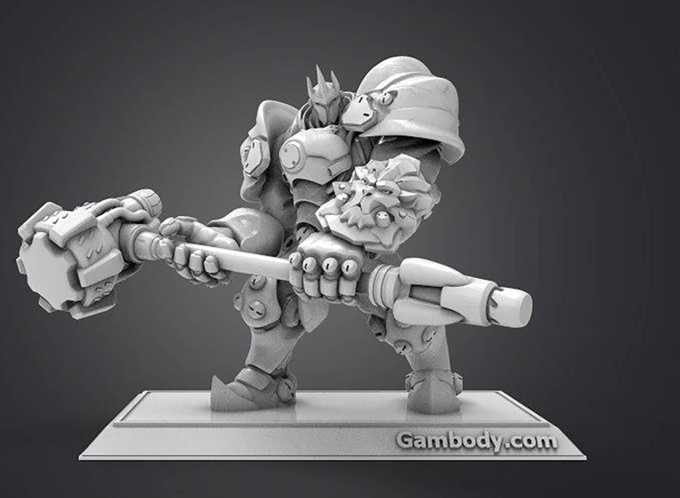 Overwatch Reinhardt - 3D Model by goldenriveth02