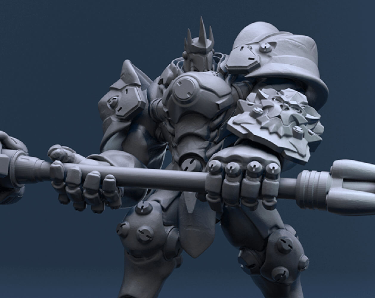 Overwatch Reinhardt - 3D Model by goldenriveth02