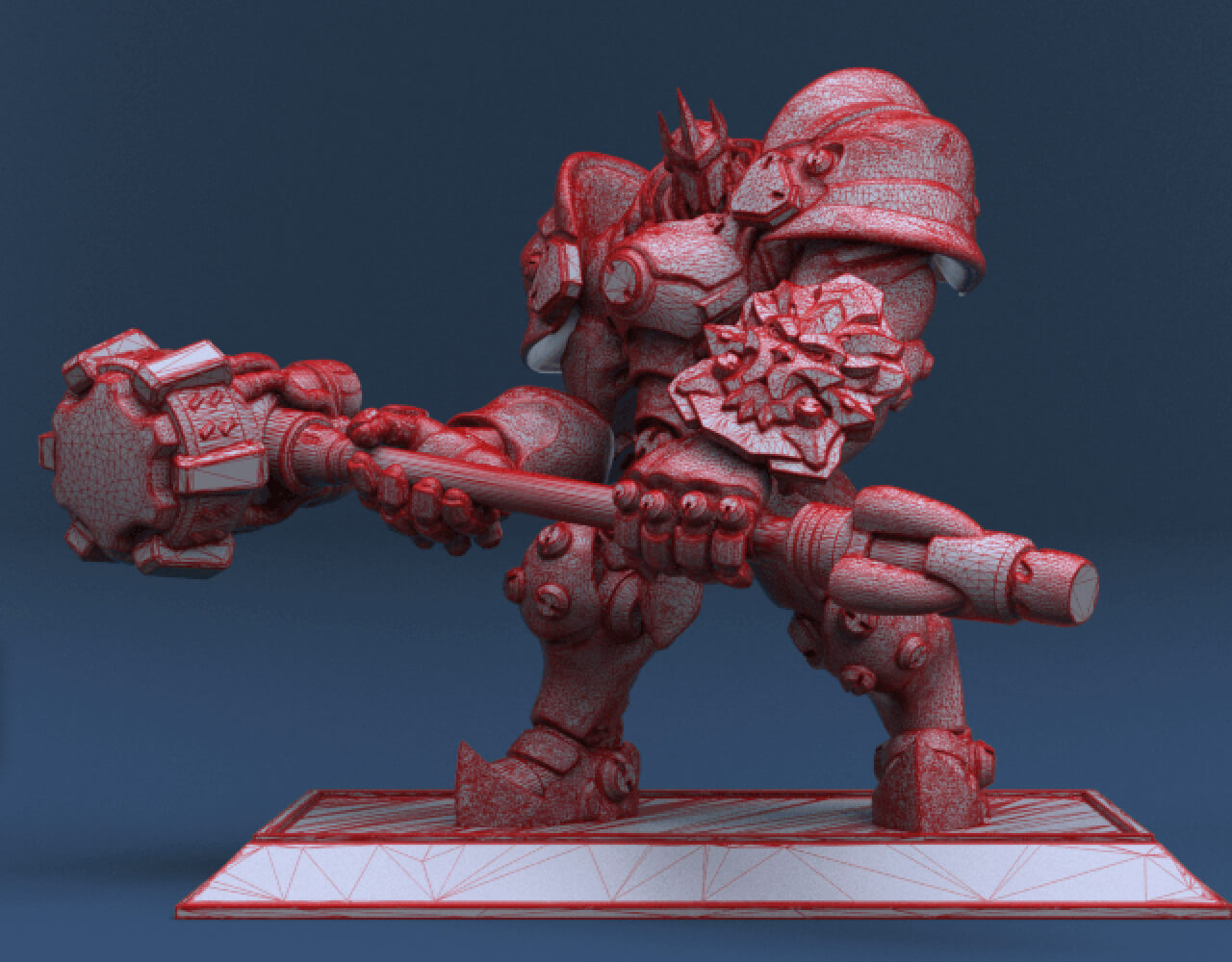 Overwatch Reinhardt - 3D Model by goldenriveth02