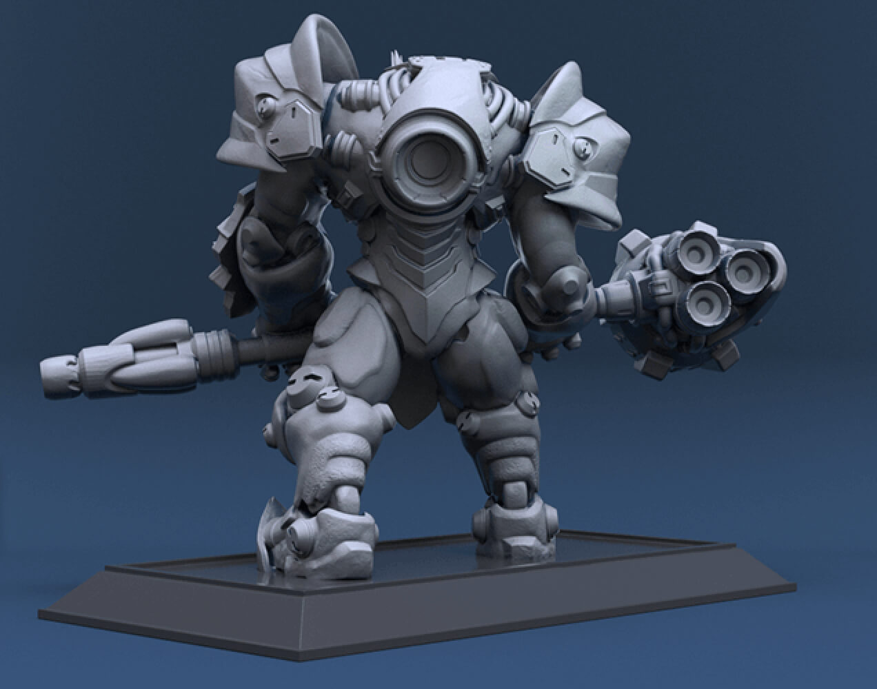 Overwatch Reinhardt - 3D Model by goldenriveth02