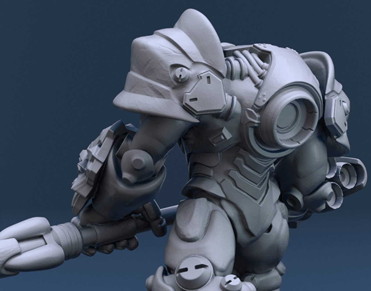 Overwatch Reinhardt - 3D Model by goldenriveth02