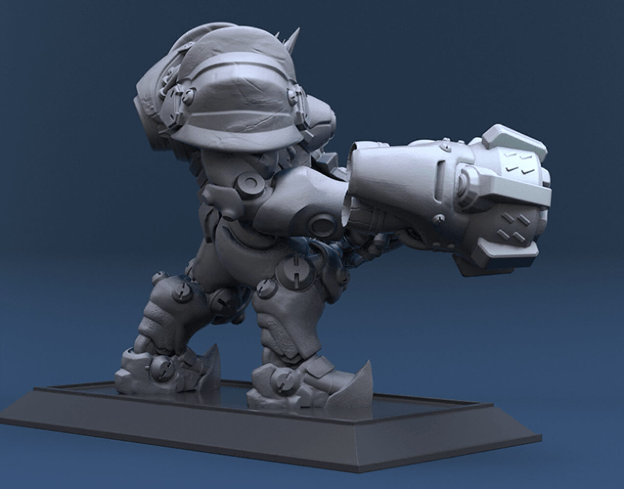 Overwatch Reinhardt - 3D Model by goldenriveth02