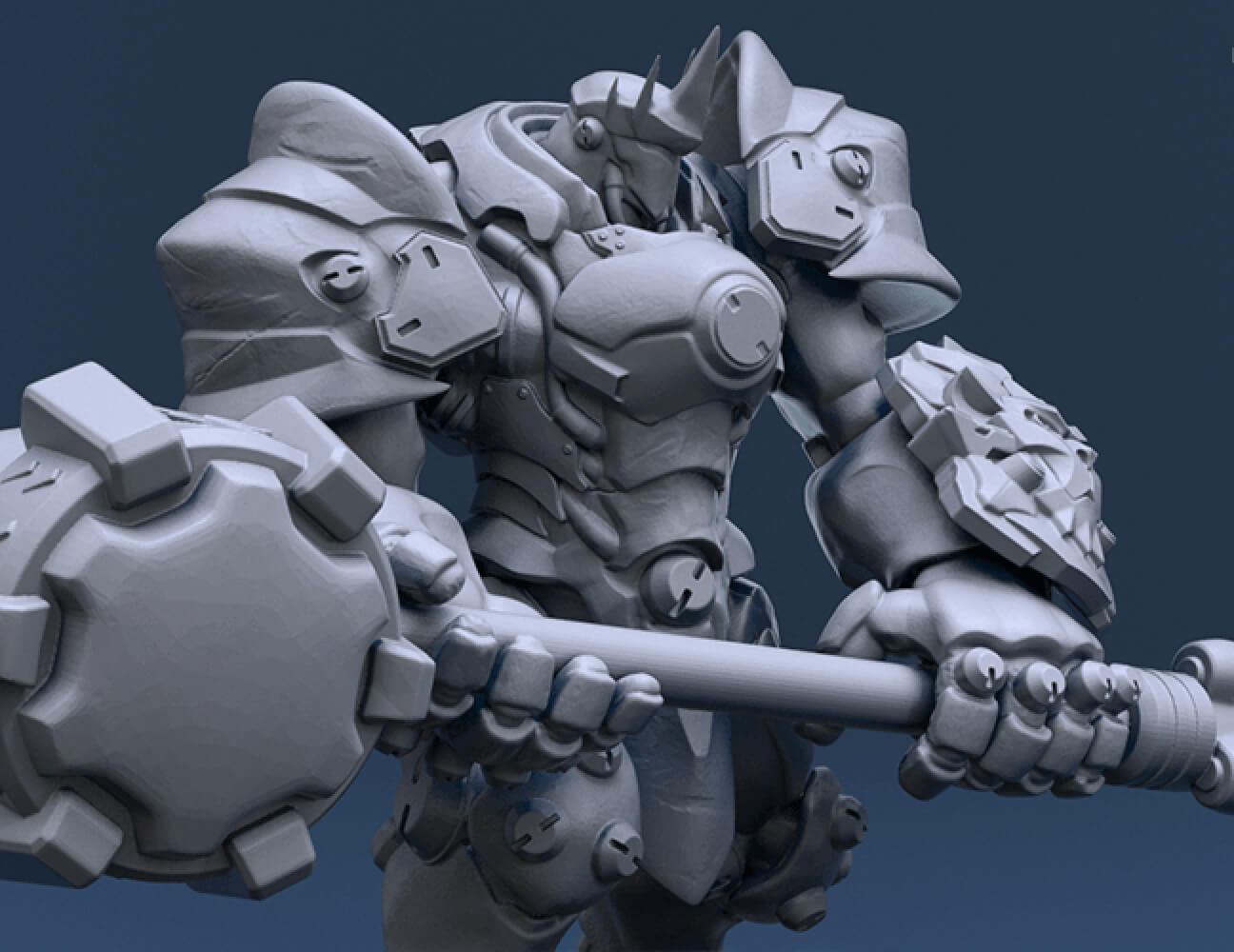 Overwatch Reinhardt - 3D Model by goldenriveth02