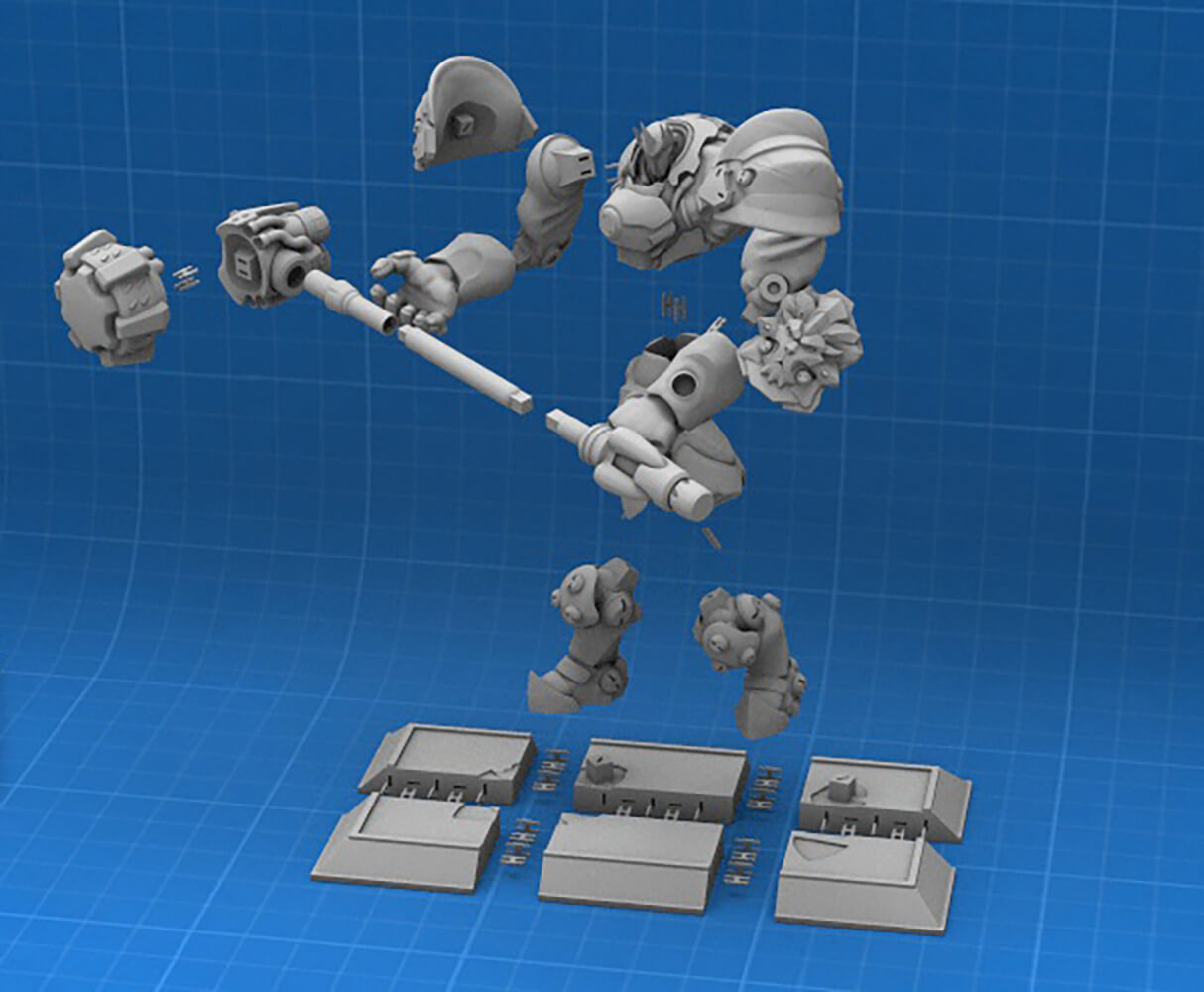 Overwatch Reinhardt - 3D Model by goldenriveth02