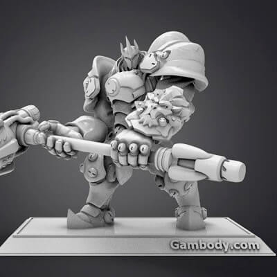Overwatch Reinhardt - 3D Model by goldenriveth02