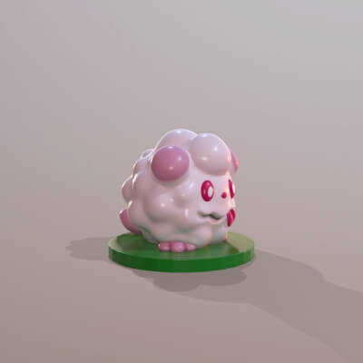 Pokémon Swirlix - 3D Model by goldenriveth02