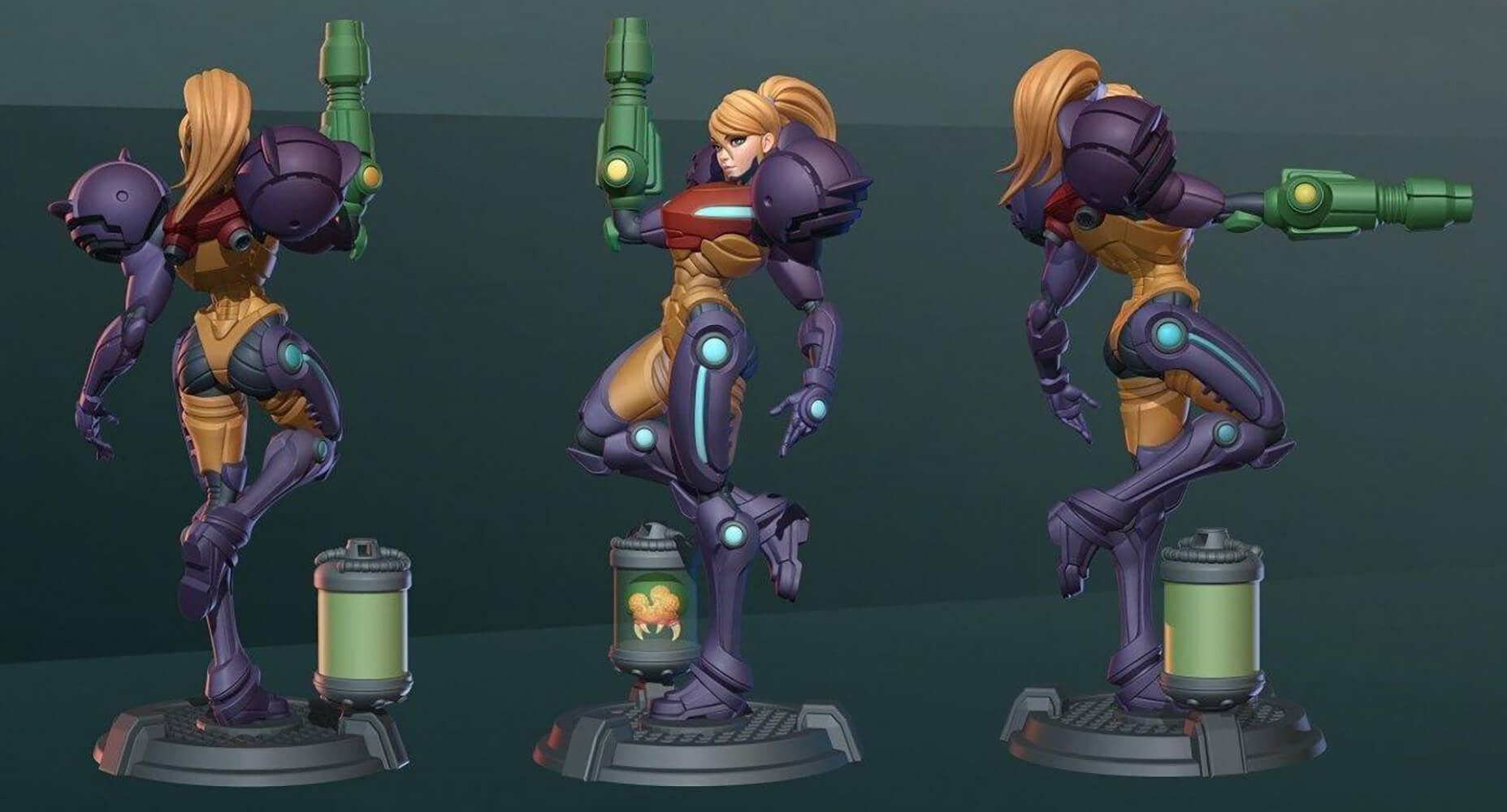 Samus Armor 3D Model by goldenriveth02