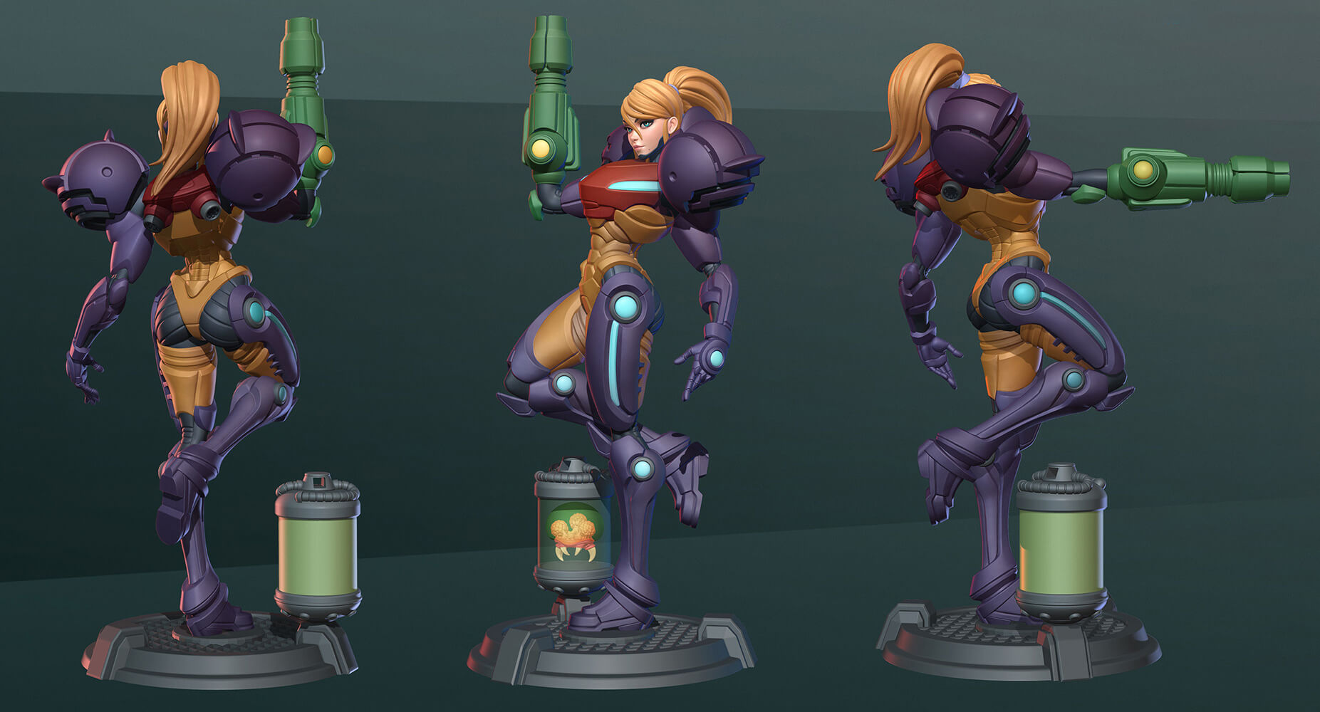 Varia Suit Samus Aran - 3D Model by goldenriveth02