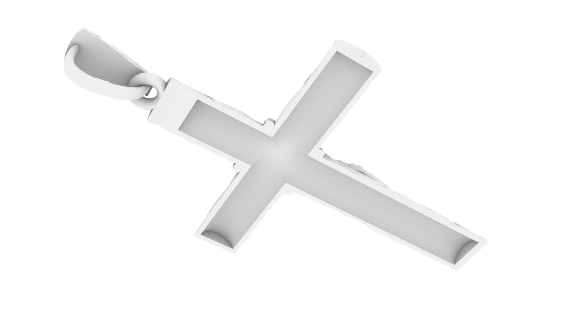 Cross with Savior - 3D Model by Goldman