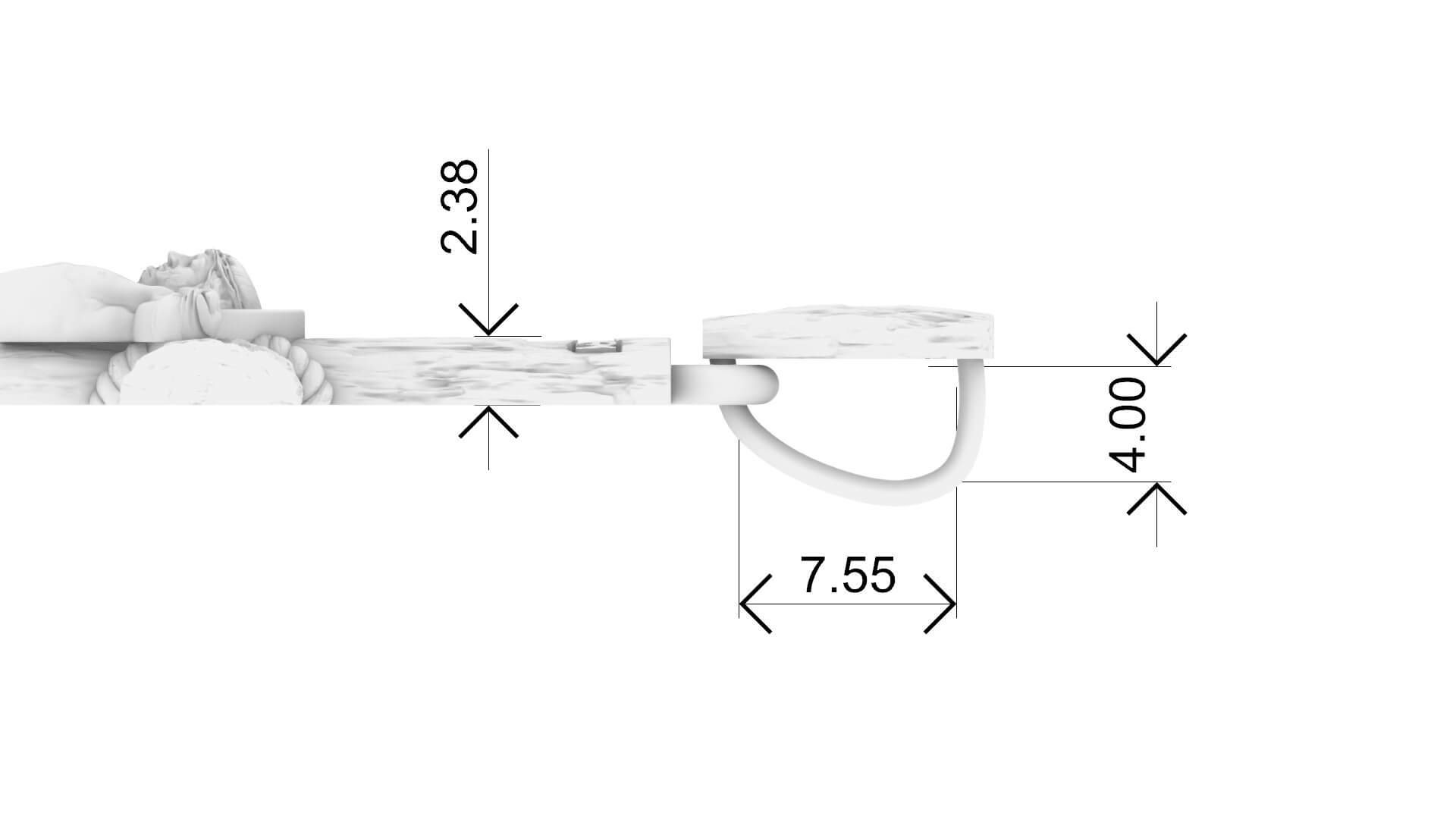 Cross with Savior - 3D Model by Goldman