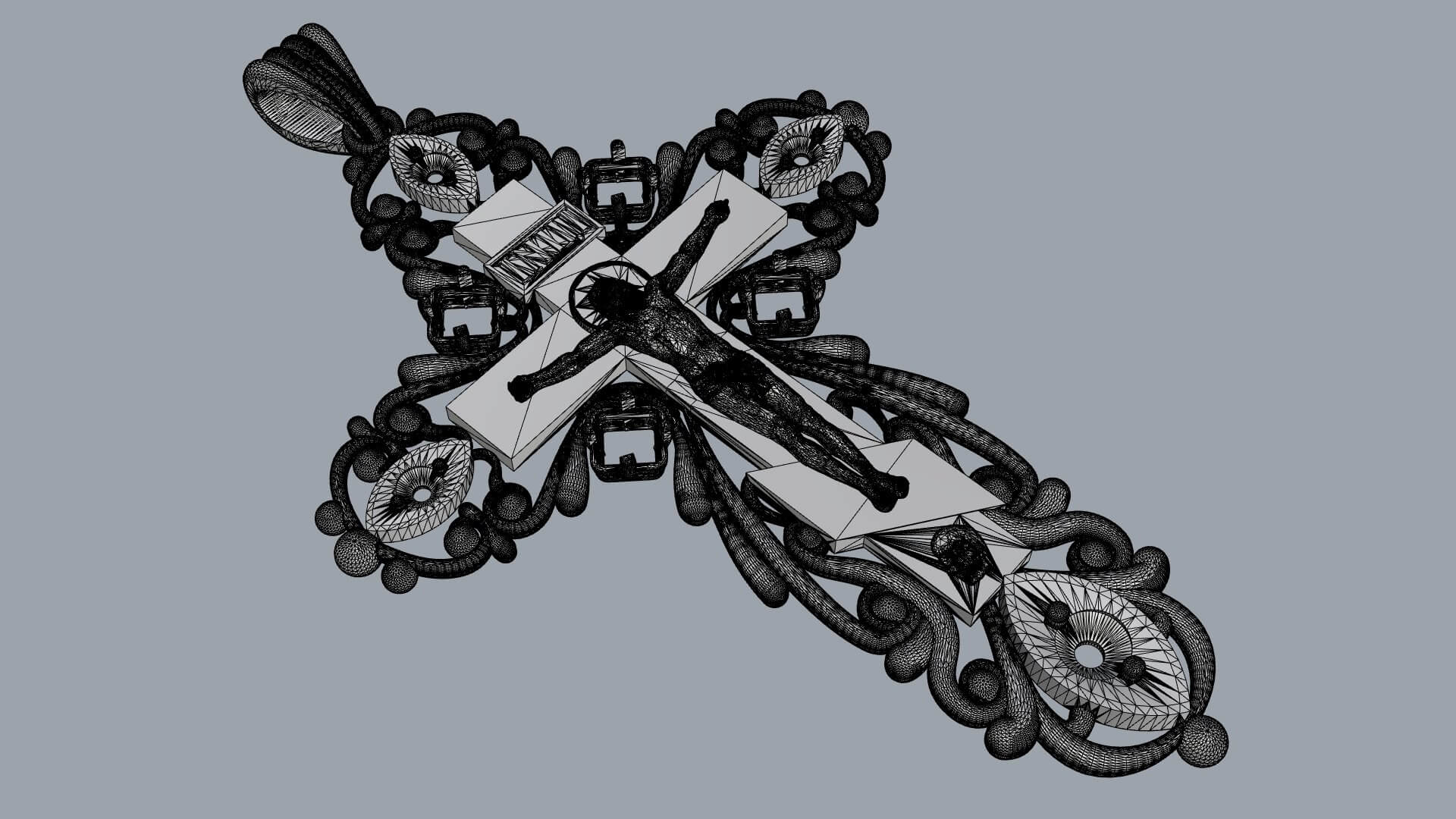 Orthodox Cross - 3D Model by Goldman