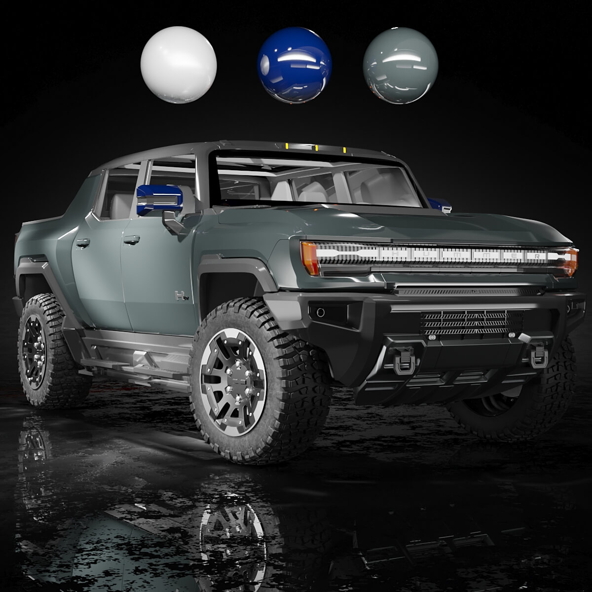 GMC Hummer EV 2024 - 3D Model by goldtravel