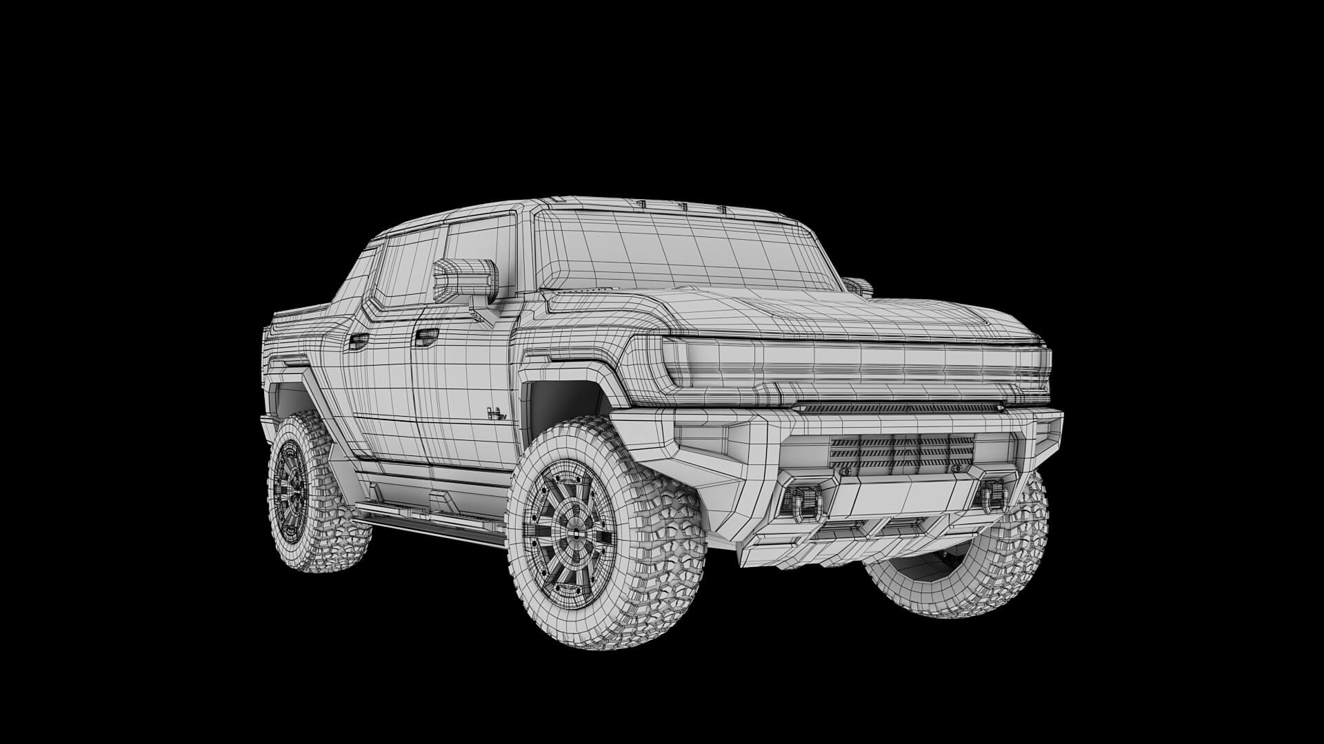 GMC Hummer EV 2024 - 3D Model by goldtravel