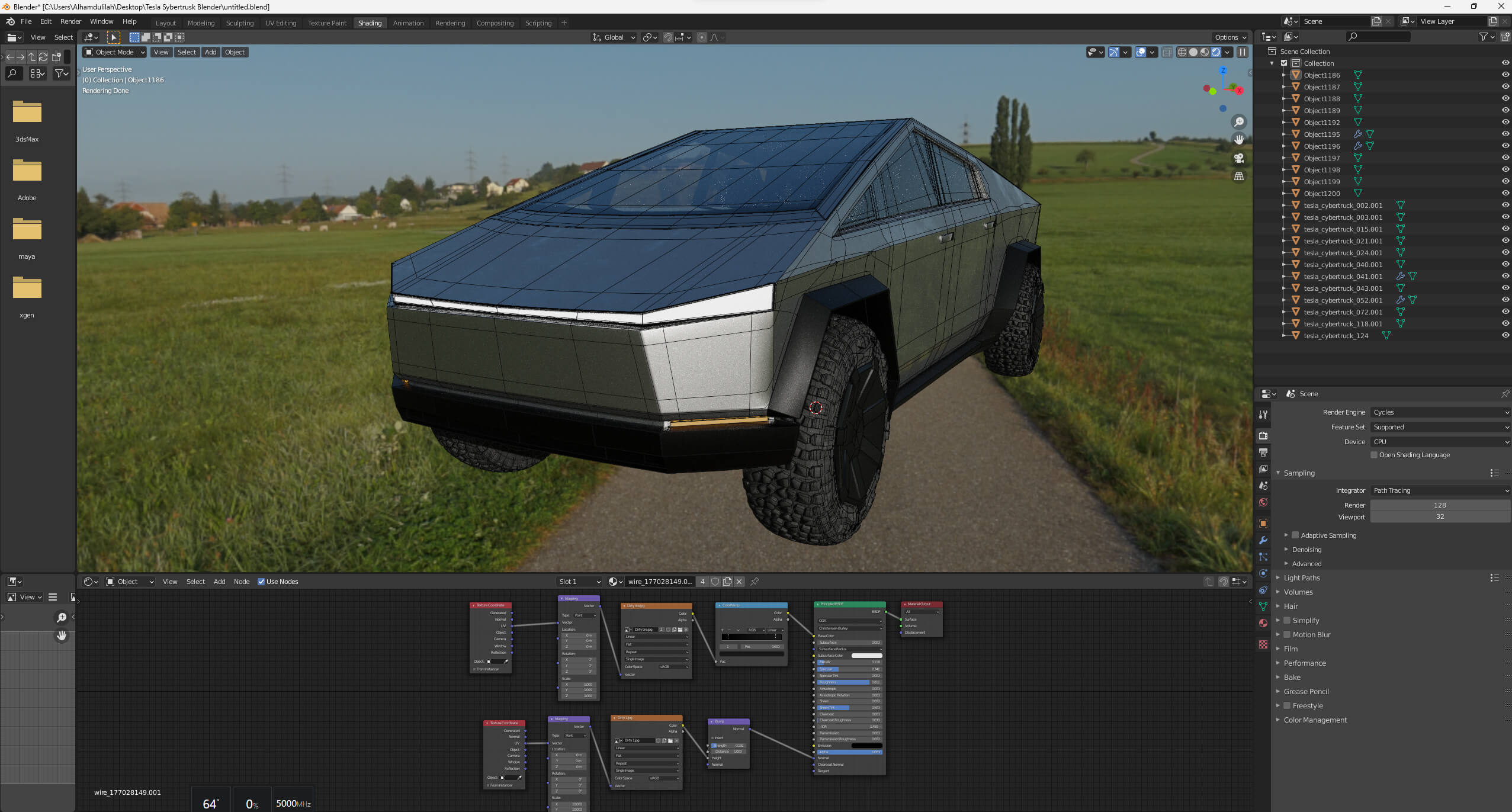 Tesla Cybertruck - 3D Model by goldtravel
