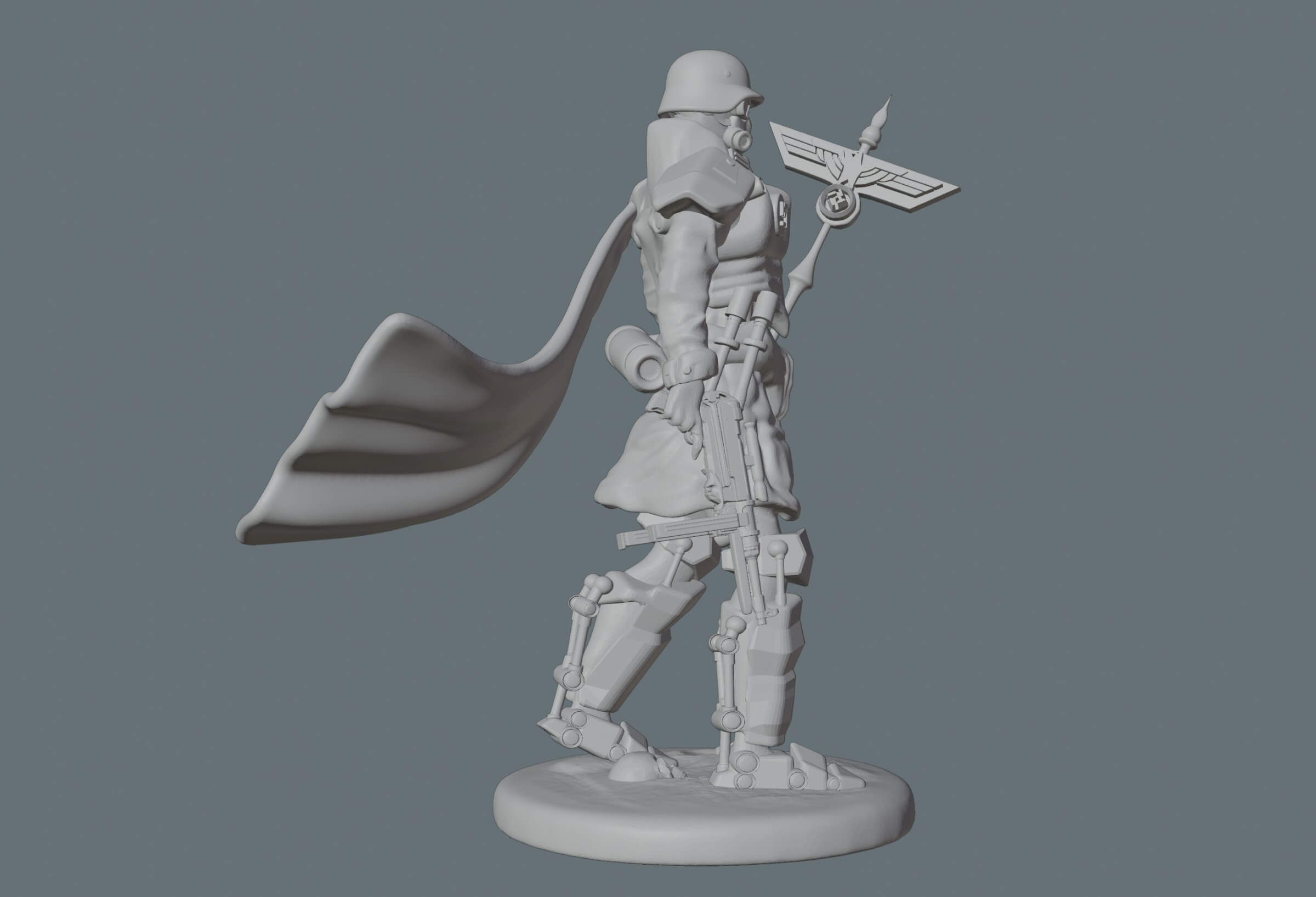 Assault Standard-Bearer of The 9th Reich 3D Model by Gomenyuk