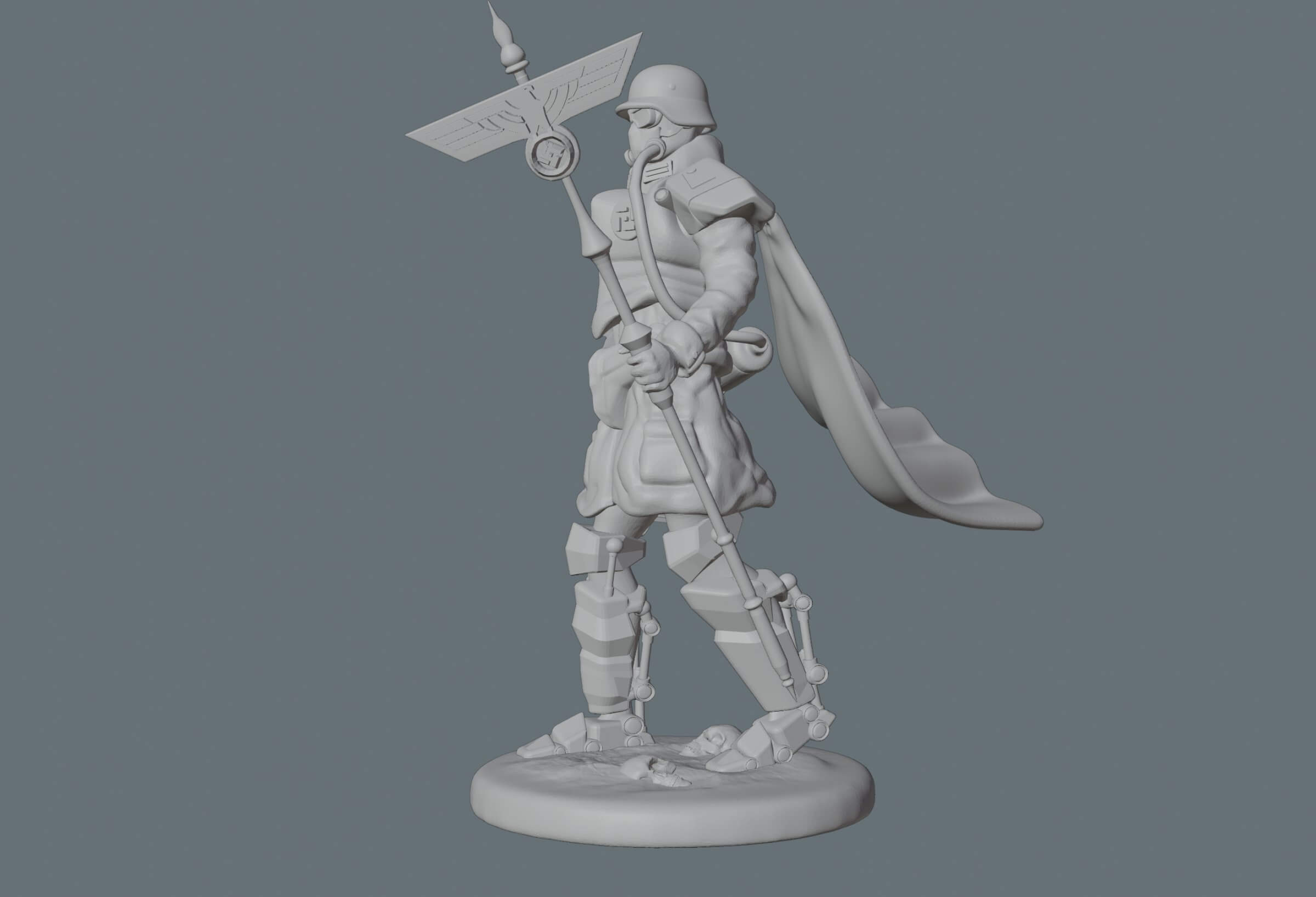 Assault Standard-Bearer of The 9th Reich 3D Model by Gomenyuk