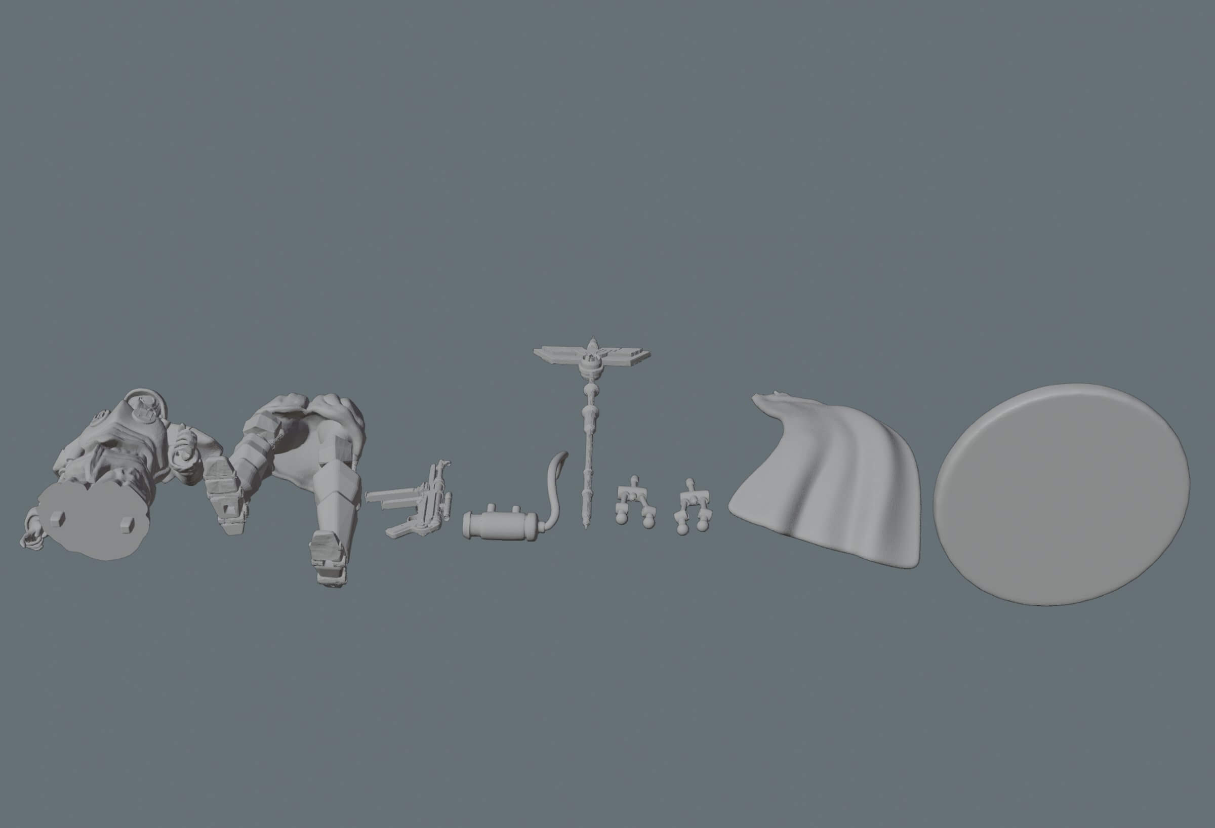 Assault Standard-Bearer of The 9th Reich 3D Model by Gomenyuk