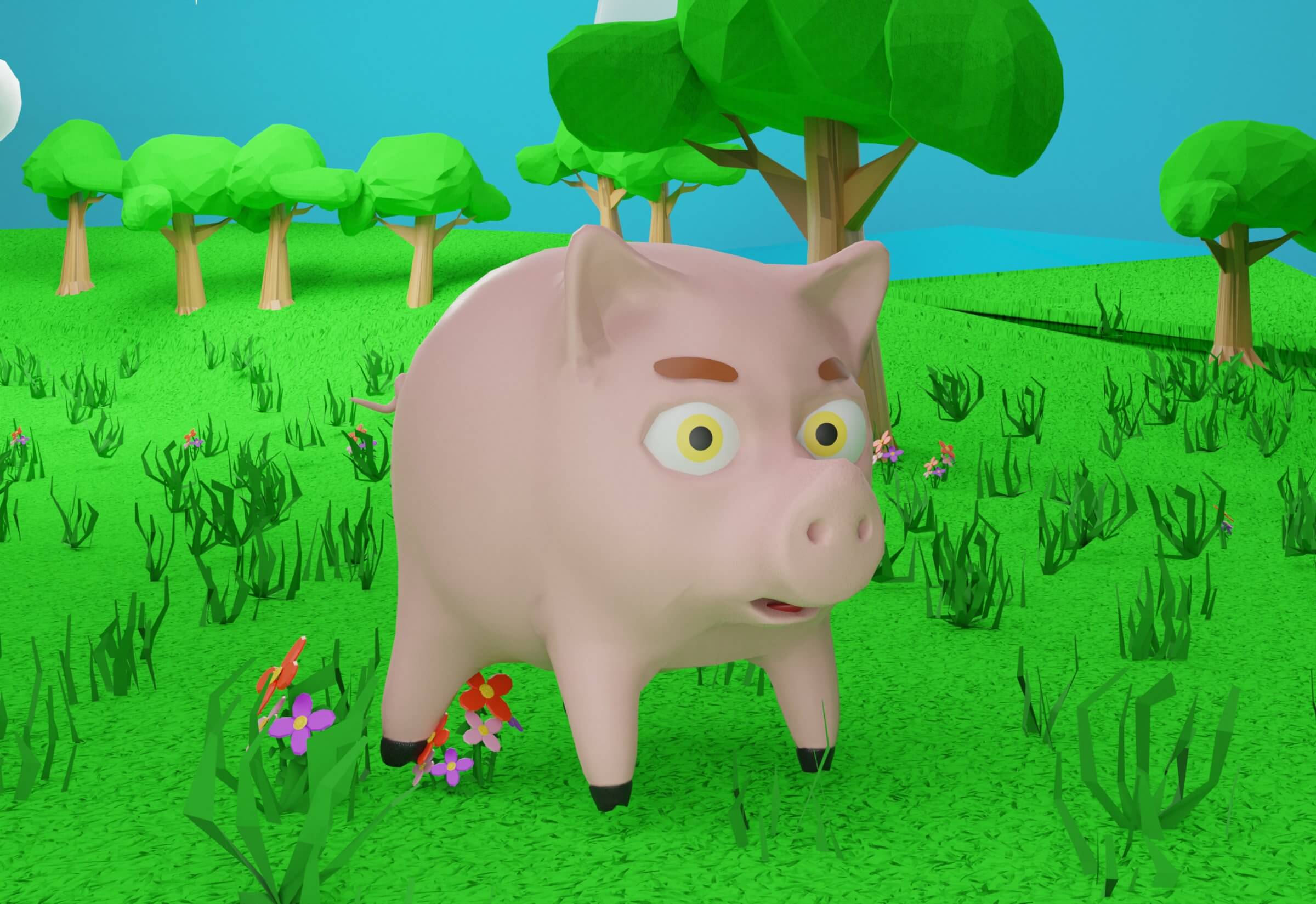 Piglet Wilson - 3D Model by Gomenyuk