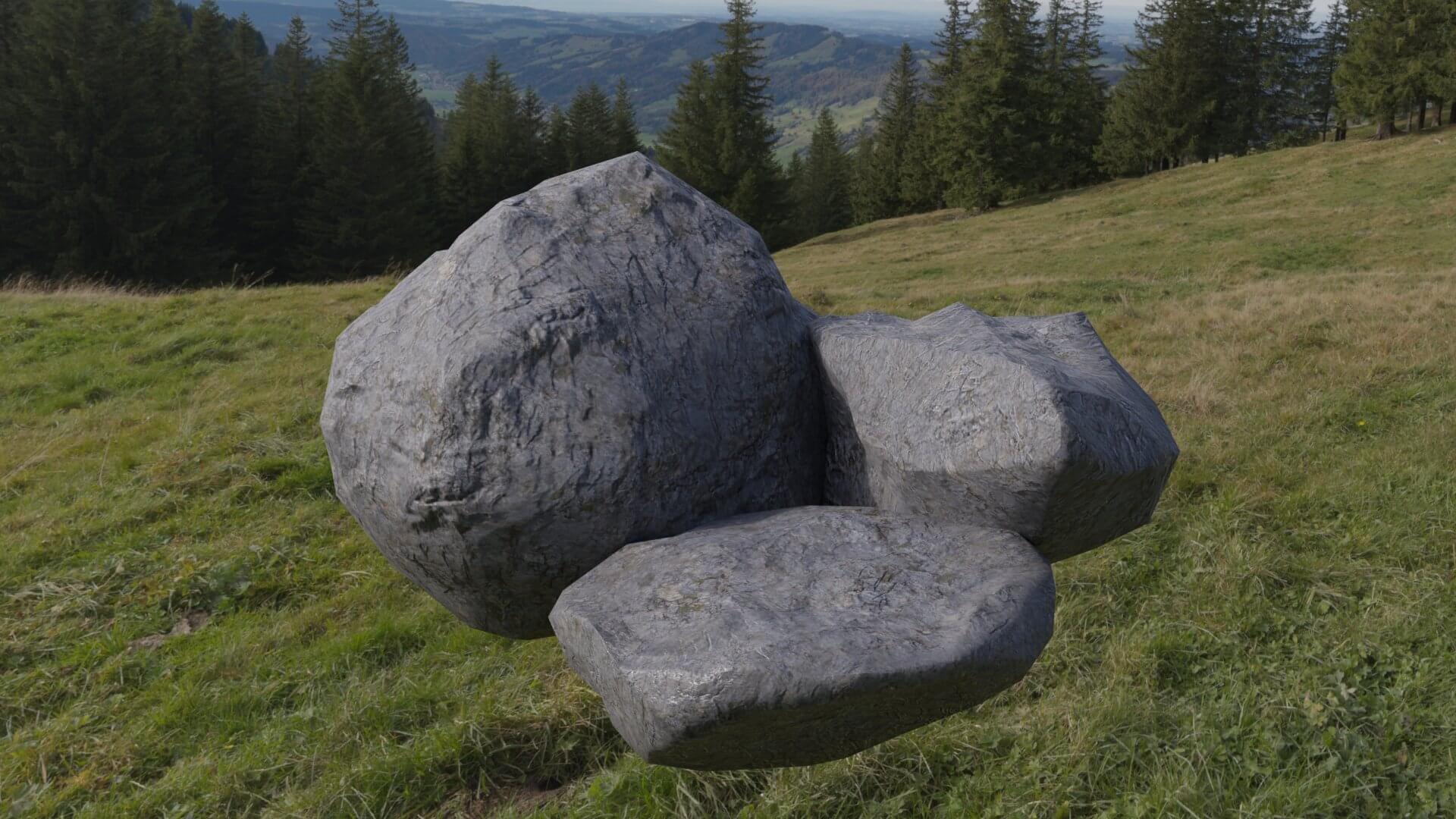 Stone Realistic - 3D Model by Gomenyuk