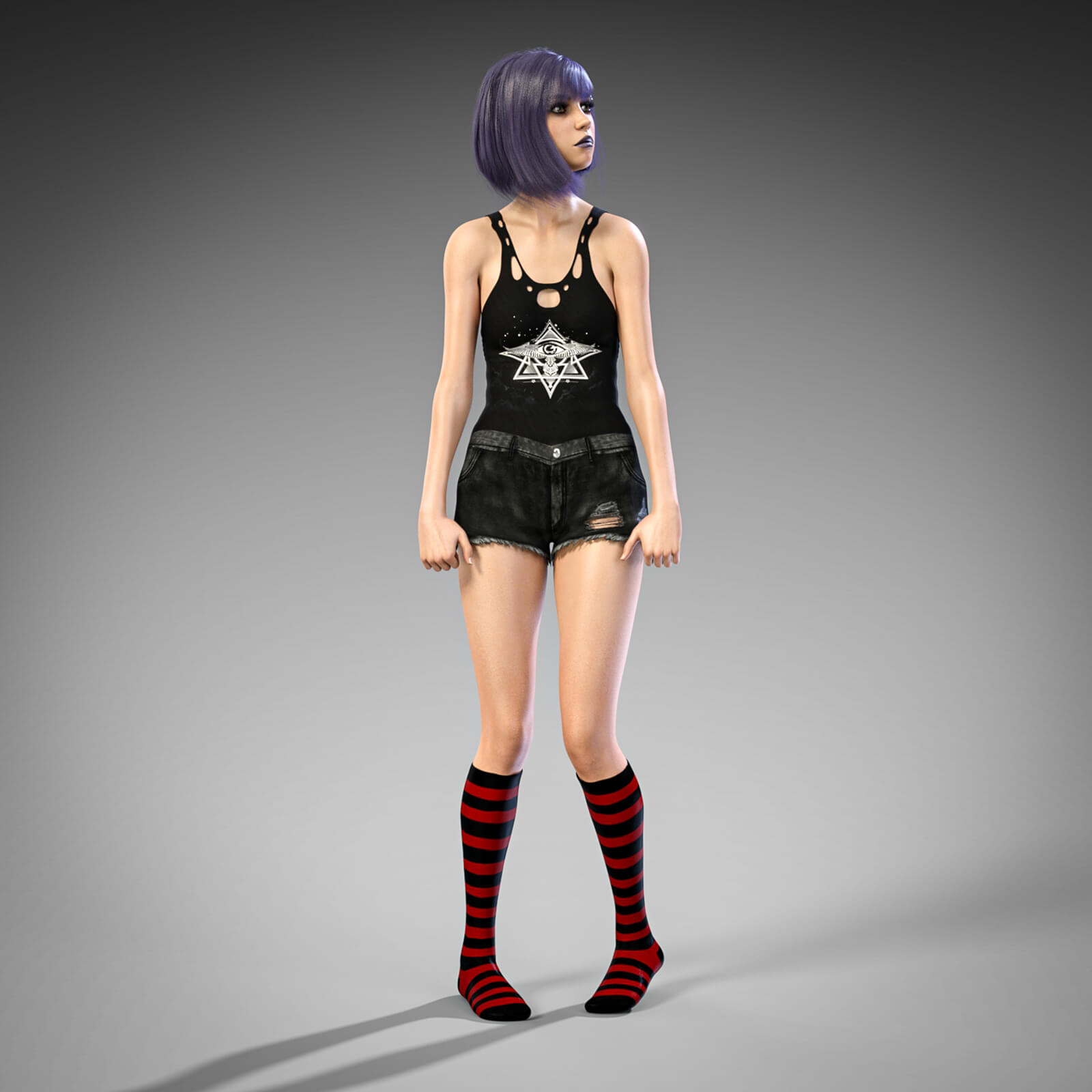 GArt Emo Girl Poses for G3F and G8F - Daz Content by gonzalesart