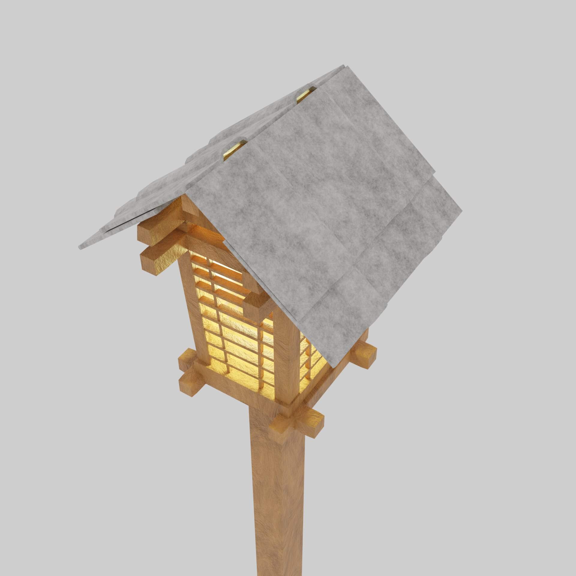 Simple Japanese Lamp - Free 3D Model by GoodLoser