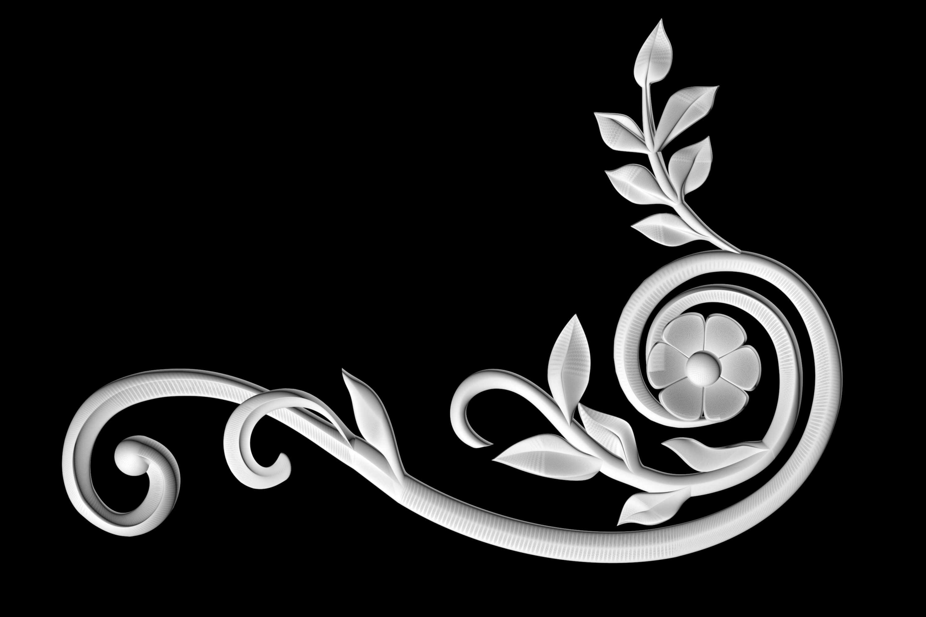 Grape Leaf Decor for CNC Router - 3D Model by GoodWood
