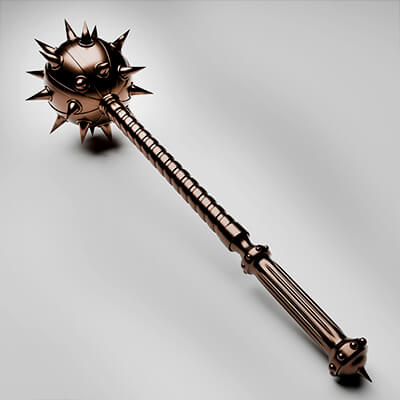 Mace Model for 3D Printing and CNC Machines by GoodWood