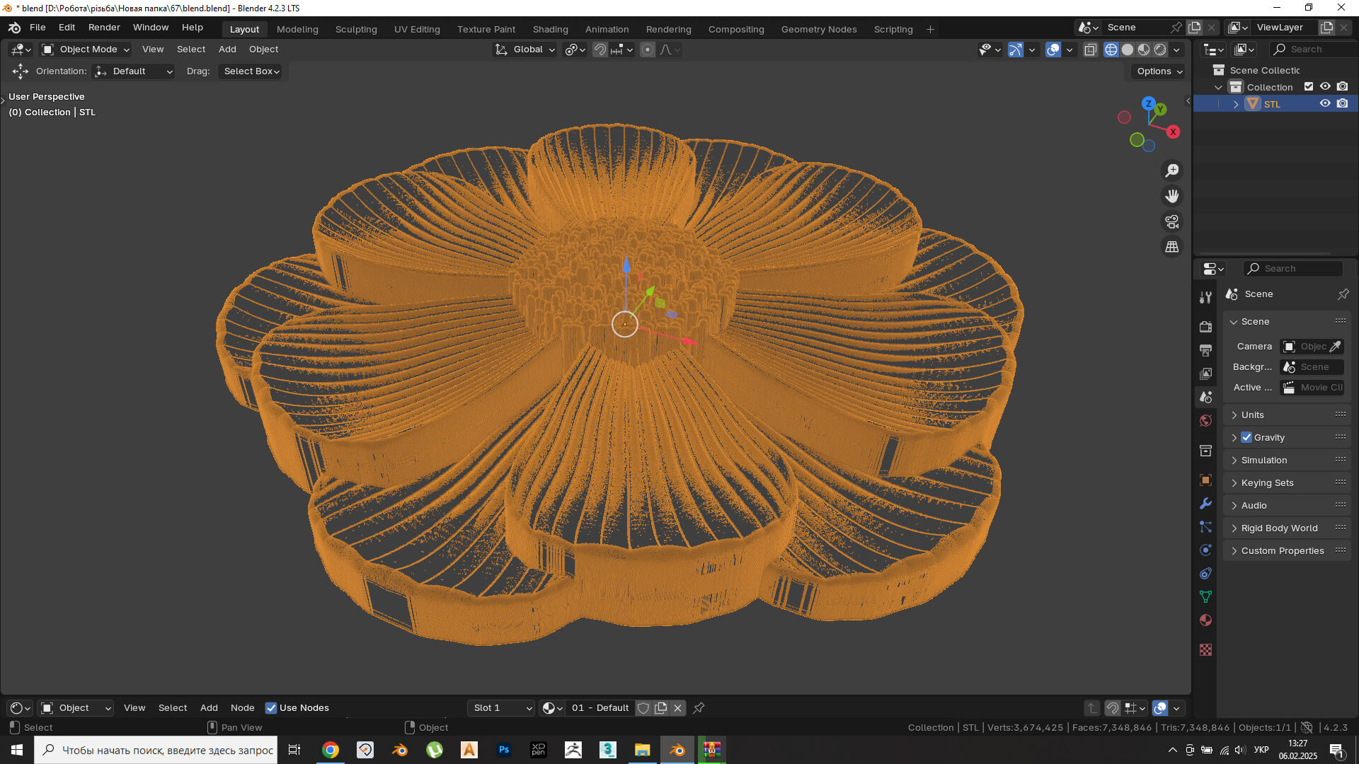 Flower for CNC Router 3D Print Model by GoodWood
