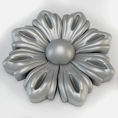 Flower for CNC Router 3D Print Model by GoodWood