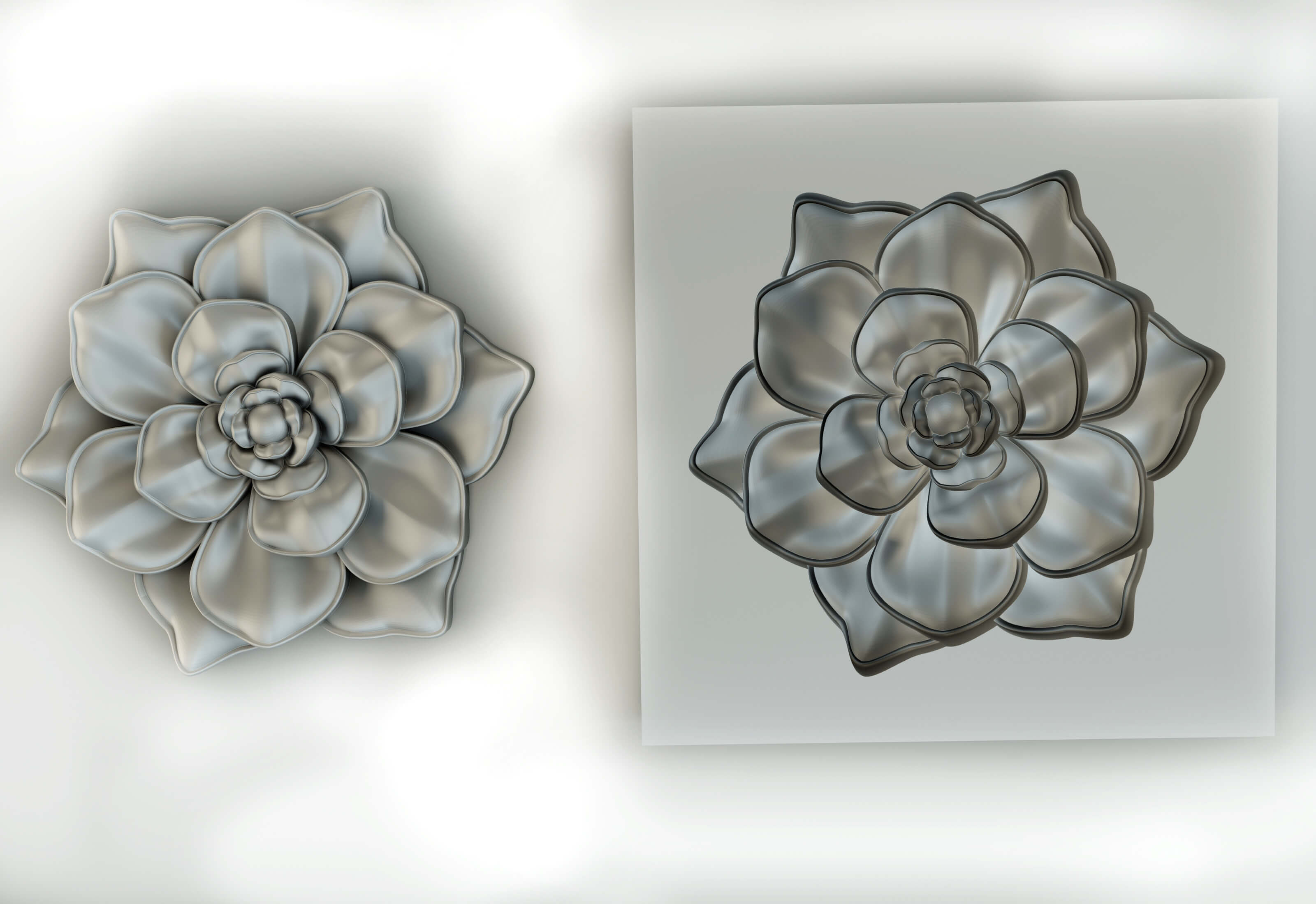 Flower - Silicone Mold for 3D Printer in Stl Format by GoodWood