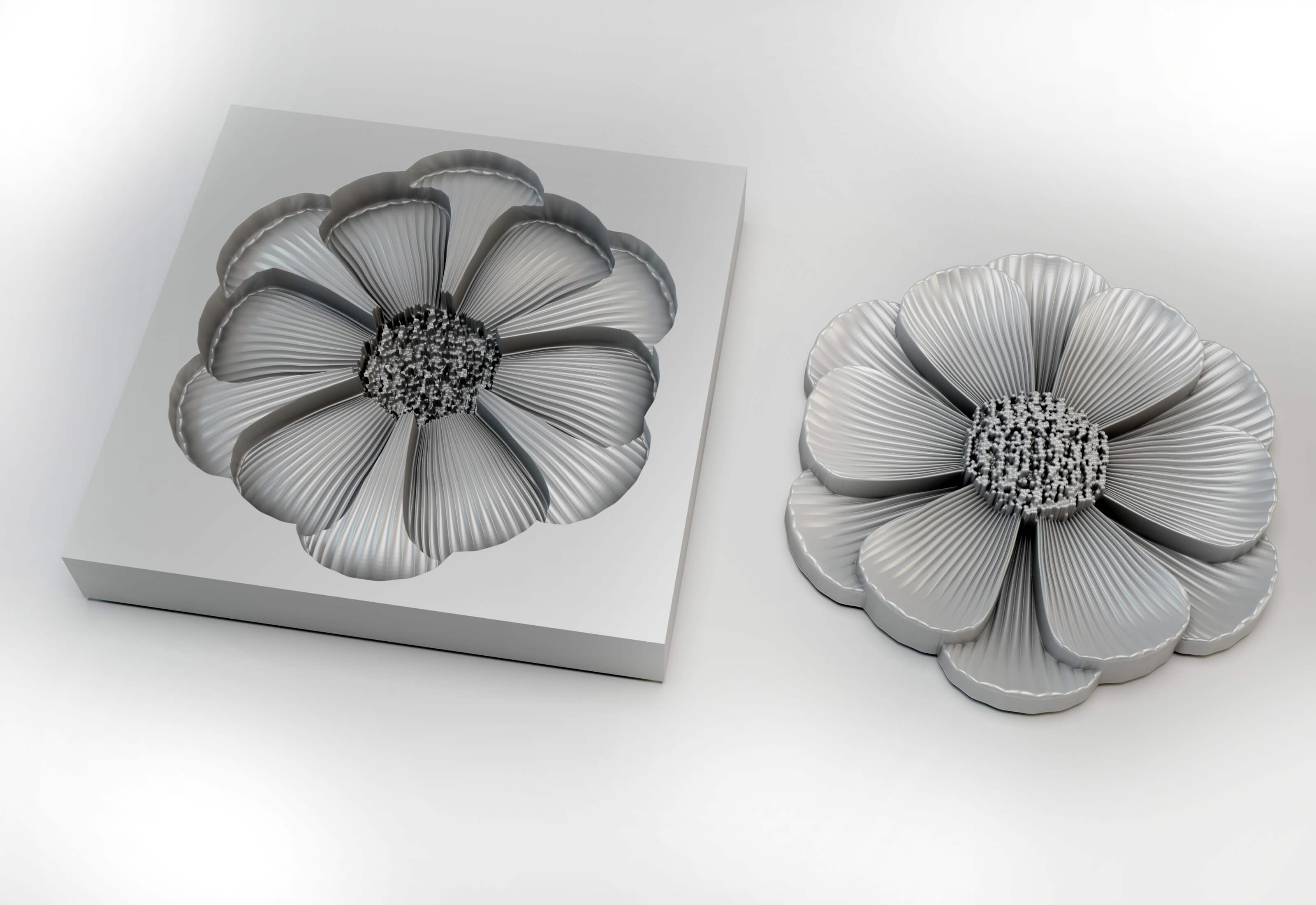 Flower - Silicone Mold for 3D Printer in Stl Format by GoodWood