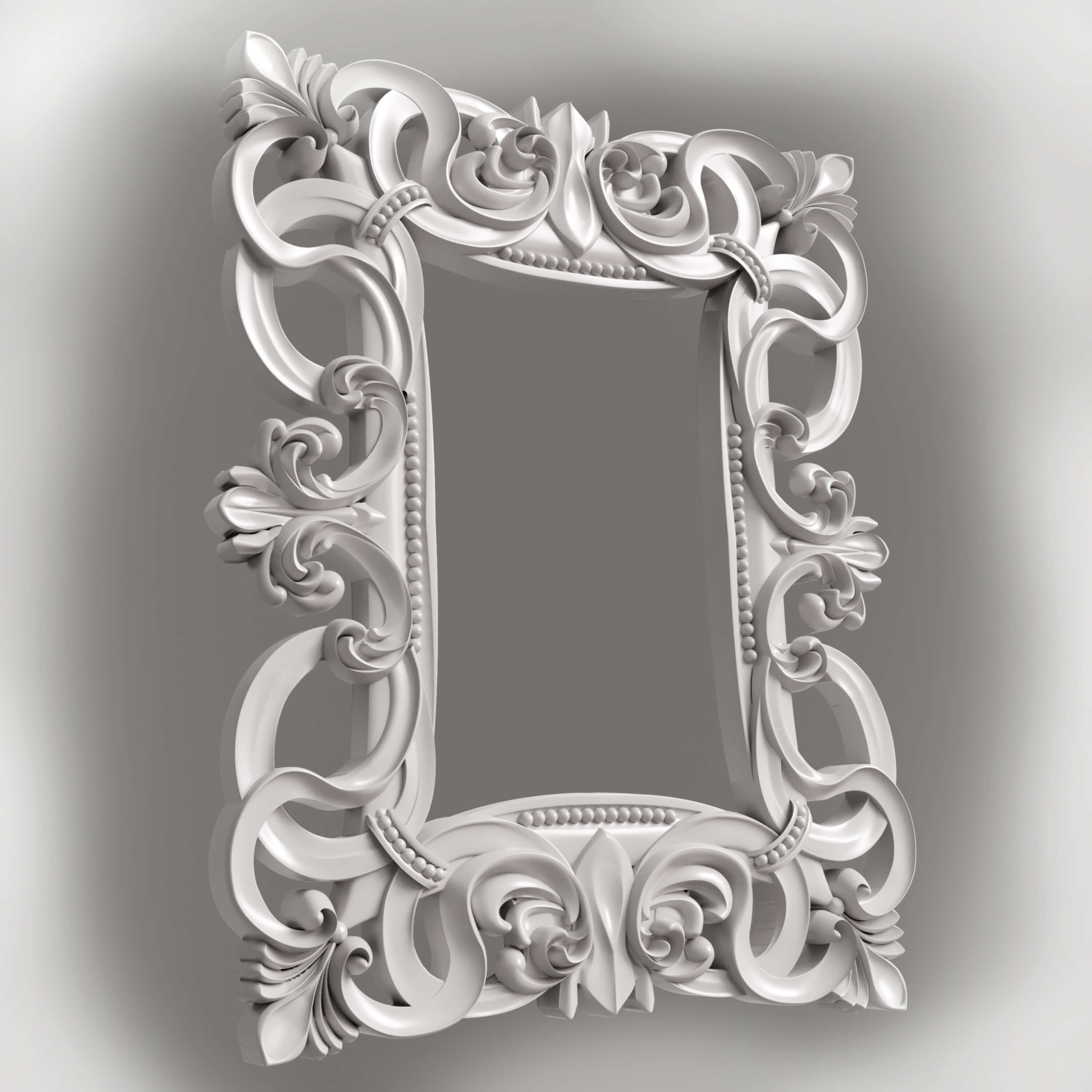 Frame for Mirror for CNC Milling - 3D Model by GoodWood
