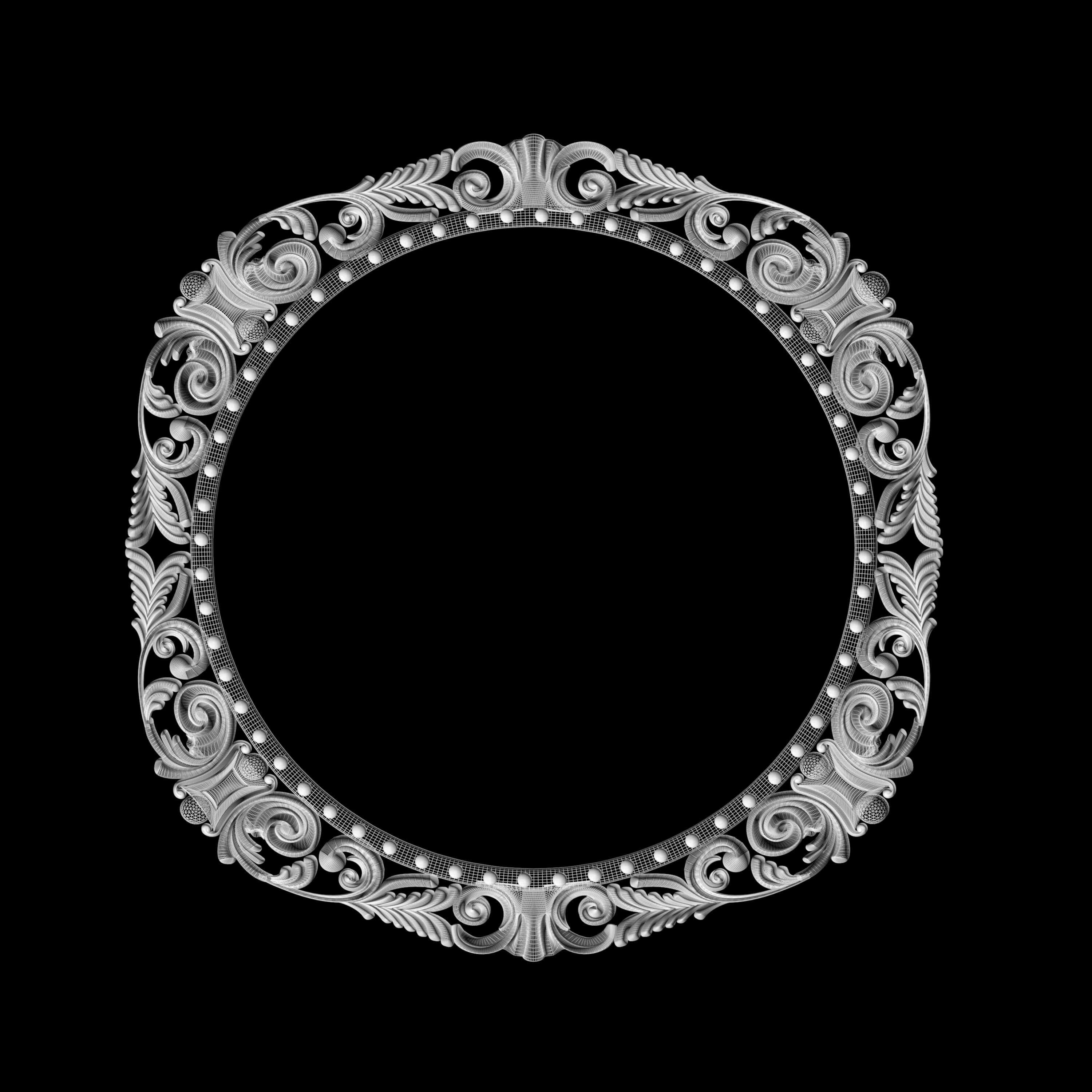 Frame for Painting Mirror for CNC Milling - 3D Model by GoodWood