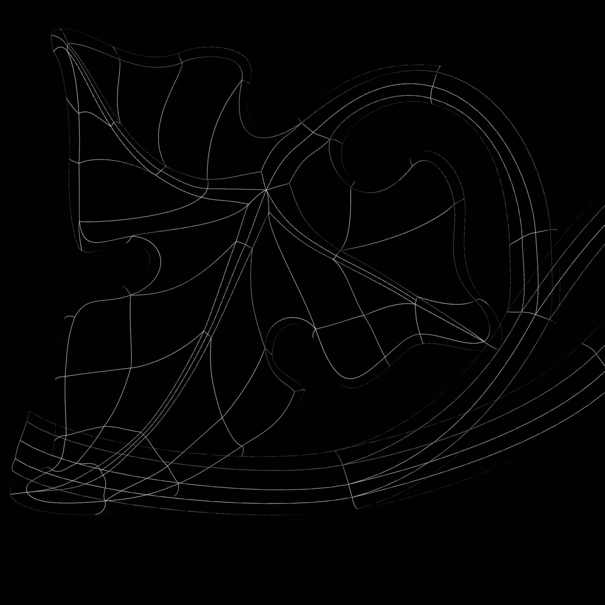 Grape Leaf Decor for CNC Router - 3D Model by GoodWood