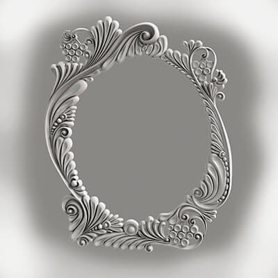 Photo Frame or Mirror for CNC Router - 3D Model by GoodWood