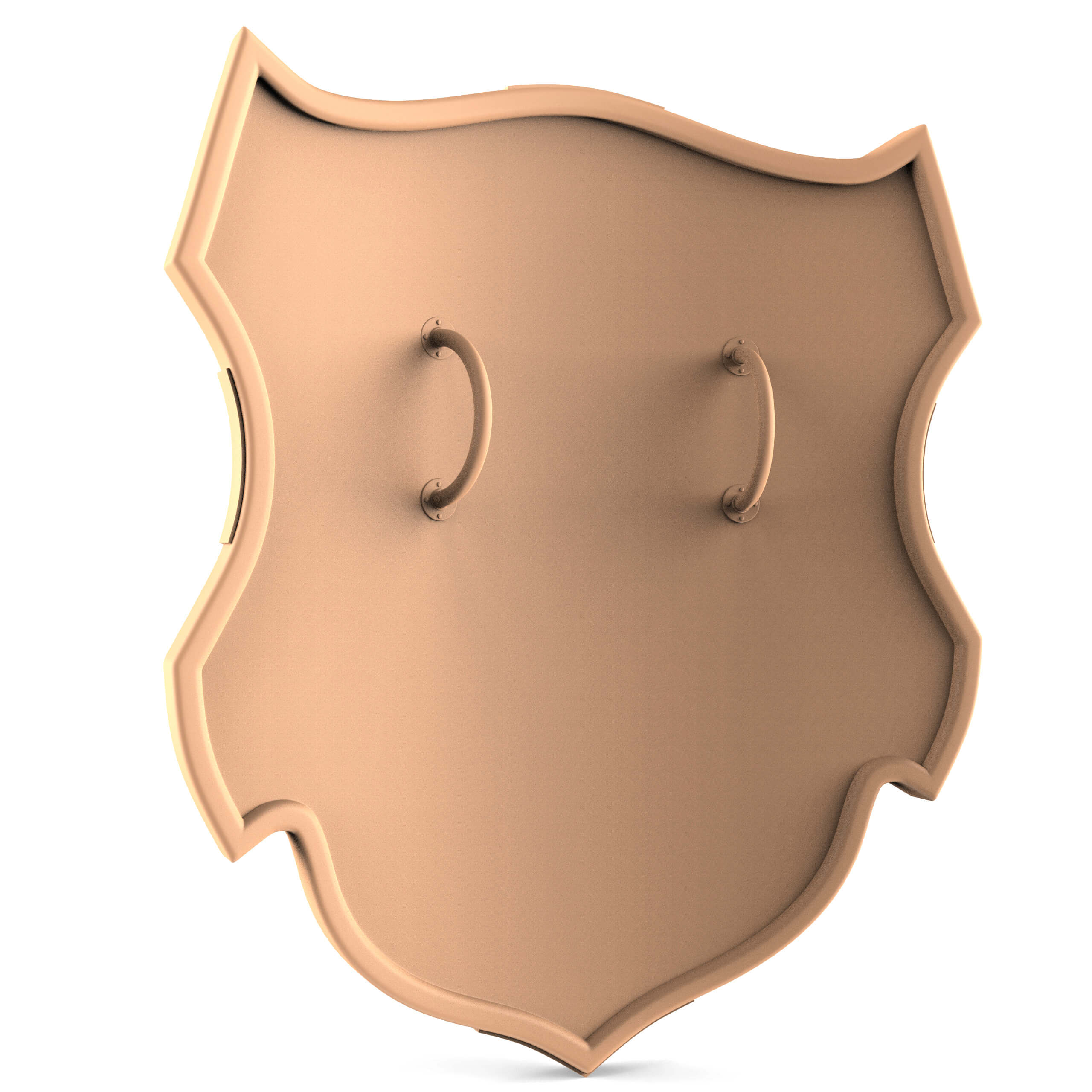 Shield of a Warrior With a Trident for CNC and 3D Printing by GoodWood