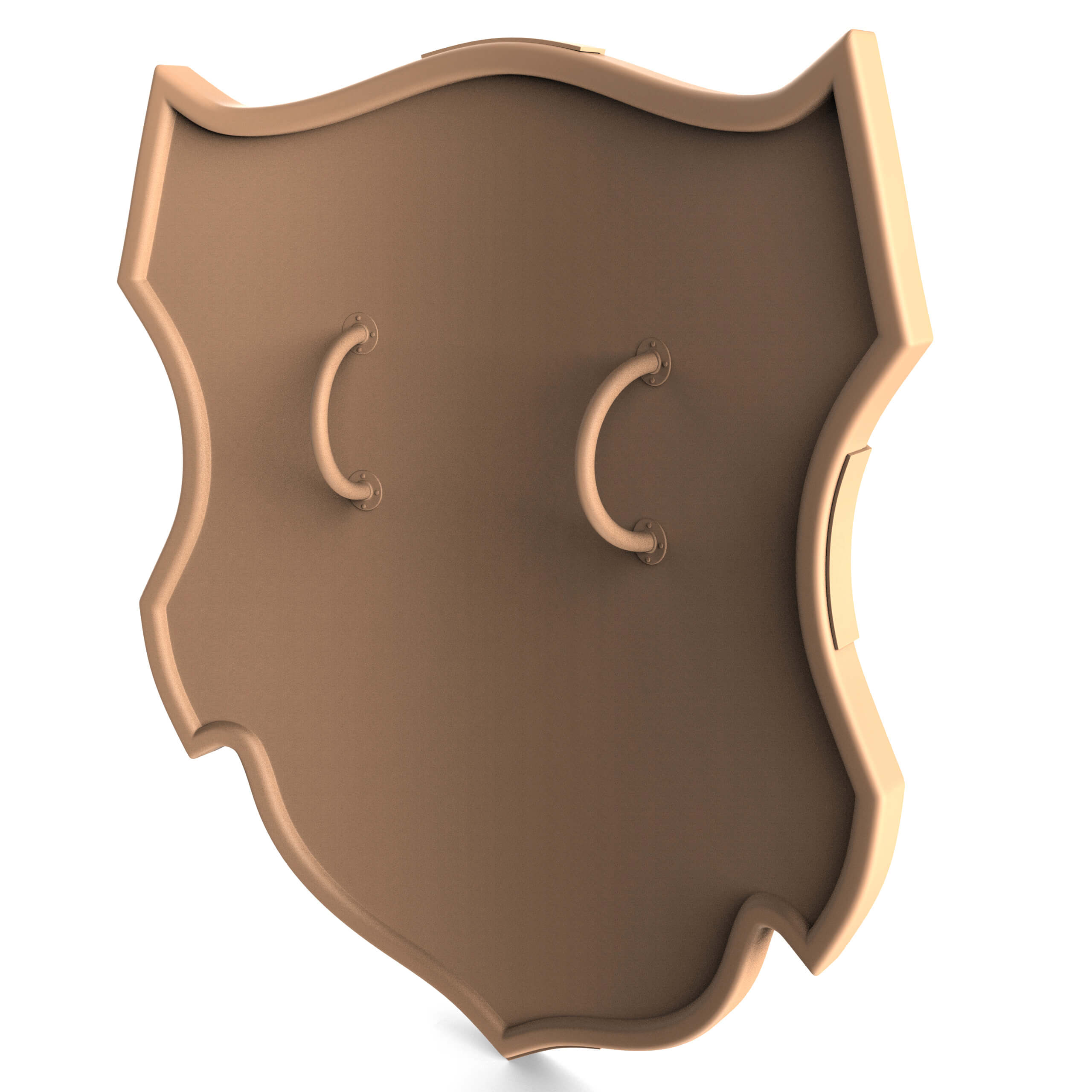 Shield of a Warrior With a Trident for CNC and 3D Printing by GoodWood