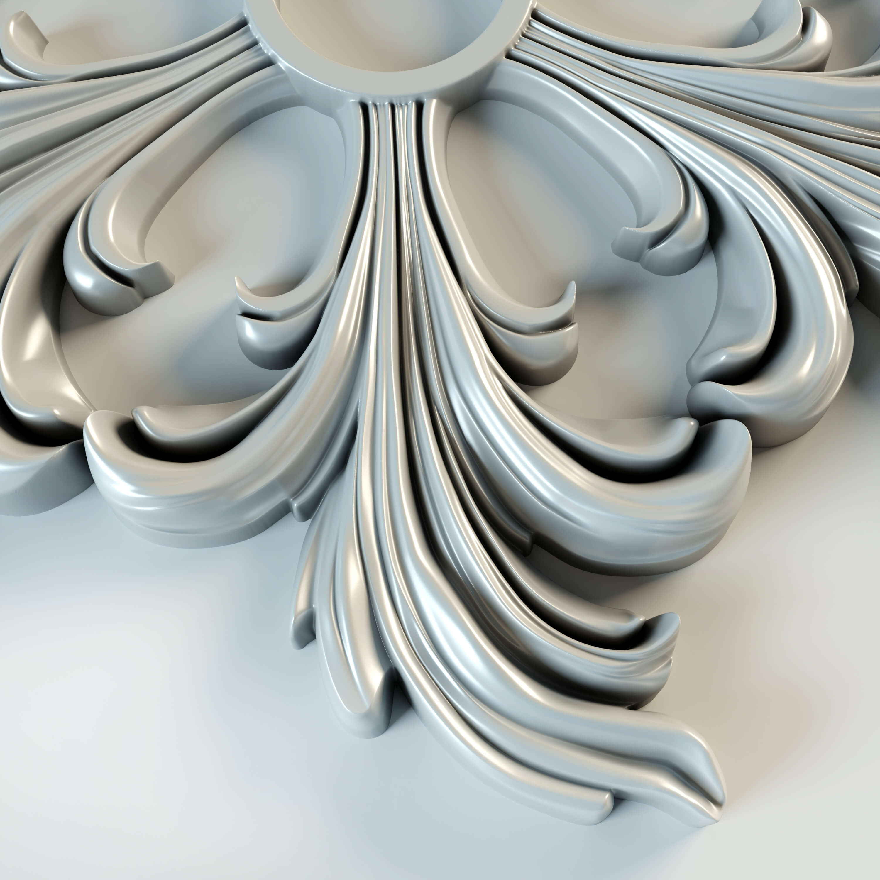 Wall Decor Flowers With Leaves for Milling CNC Machines - 3D Model by ...