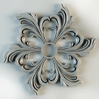Wall Decor Flowers With Leaves for Milling CNC Machines - 3D Model by ...