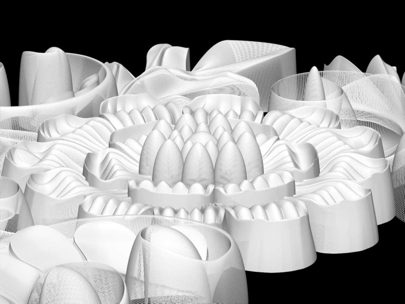 Wall Molding Plinth Cutout Decor for CNC - 3D Model by GoodWood