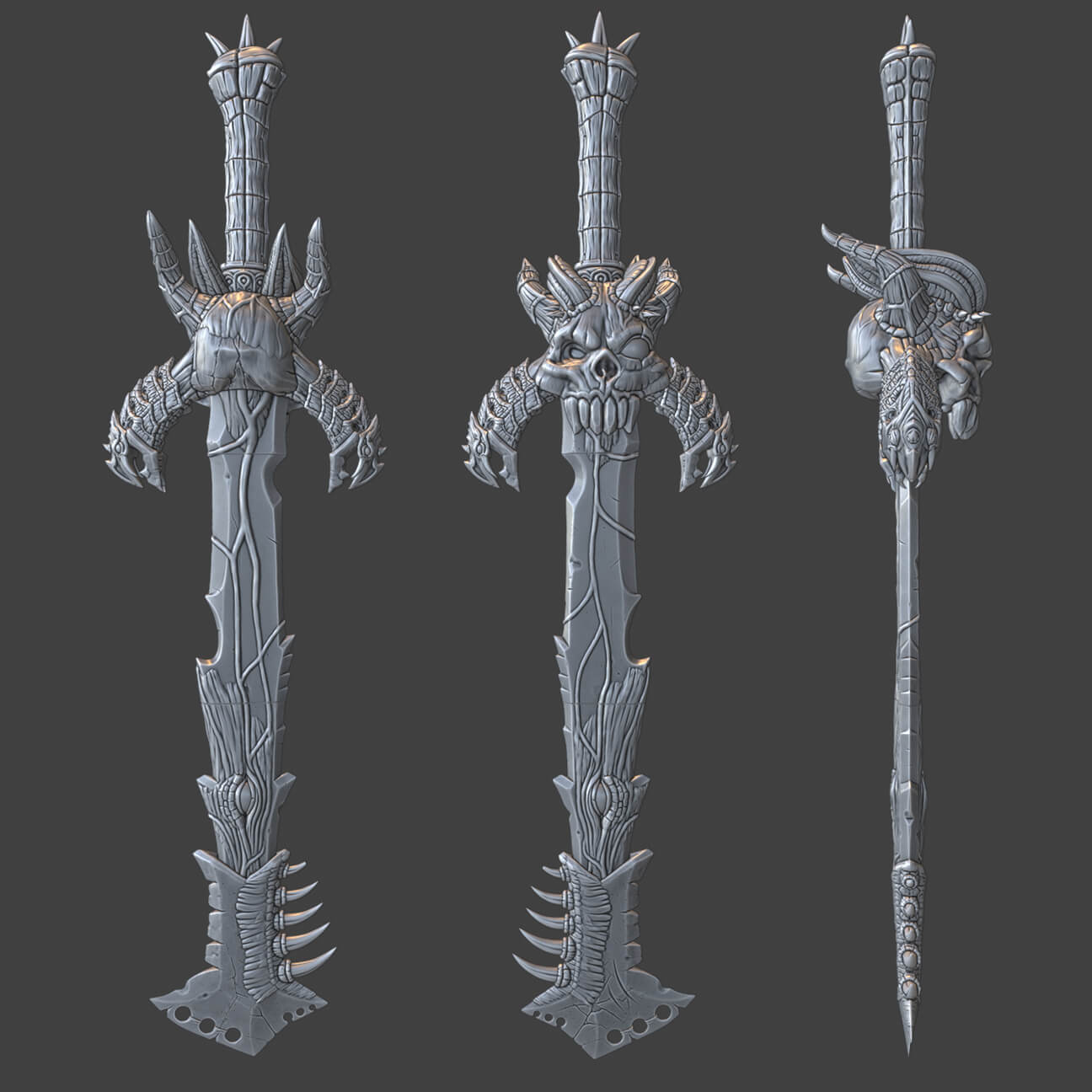 Sword of Evil - 3D Model by goragent
