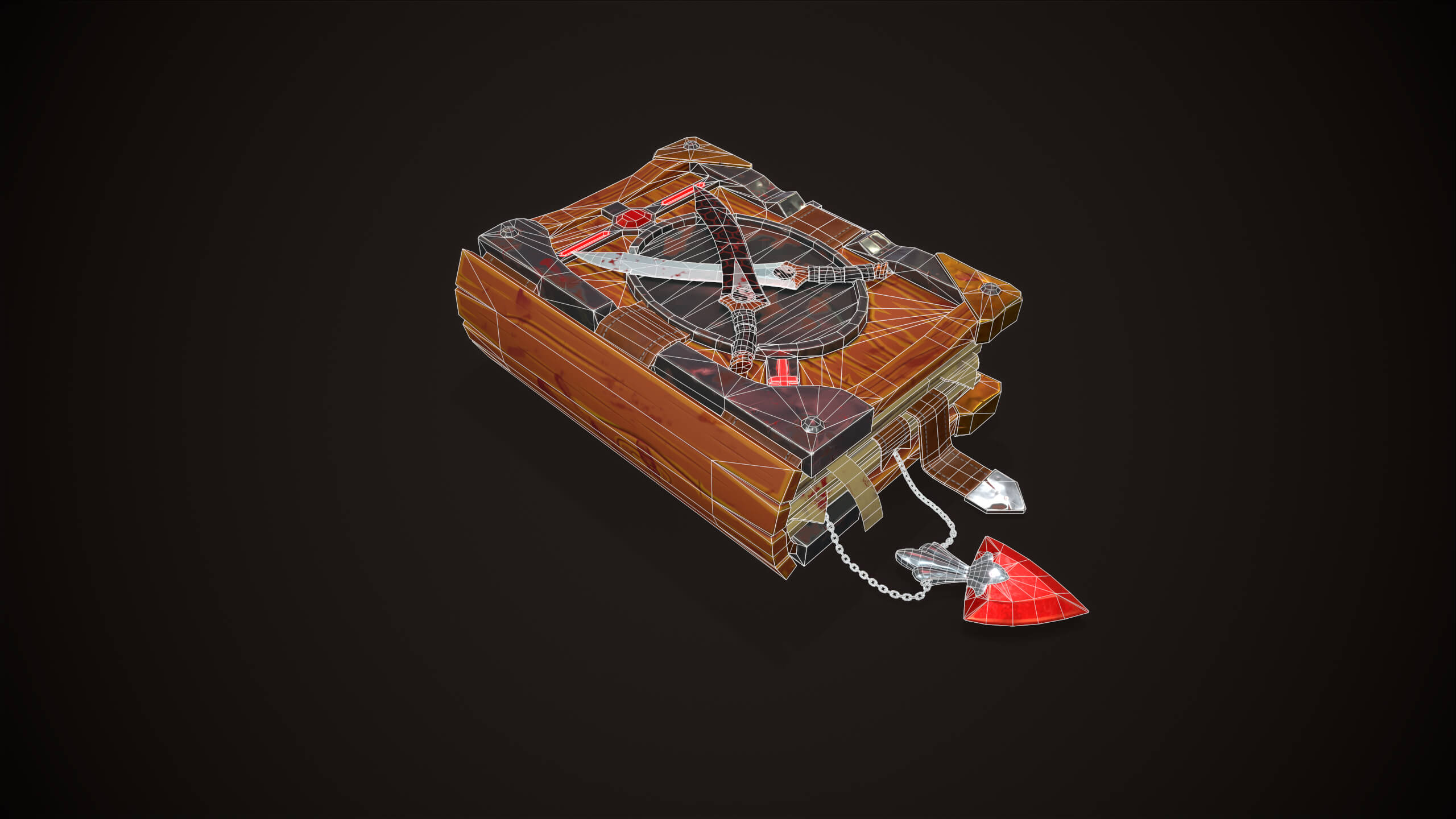 Stylized Fantazy Book - 3D Model by goragent