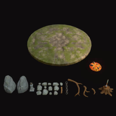 Stylized Props Pack - 3D Model by goragent